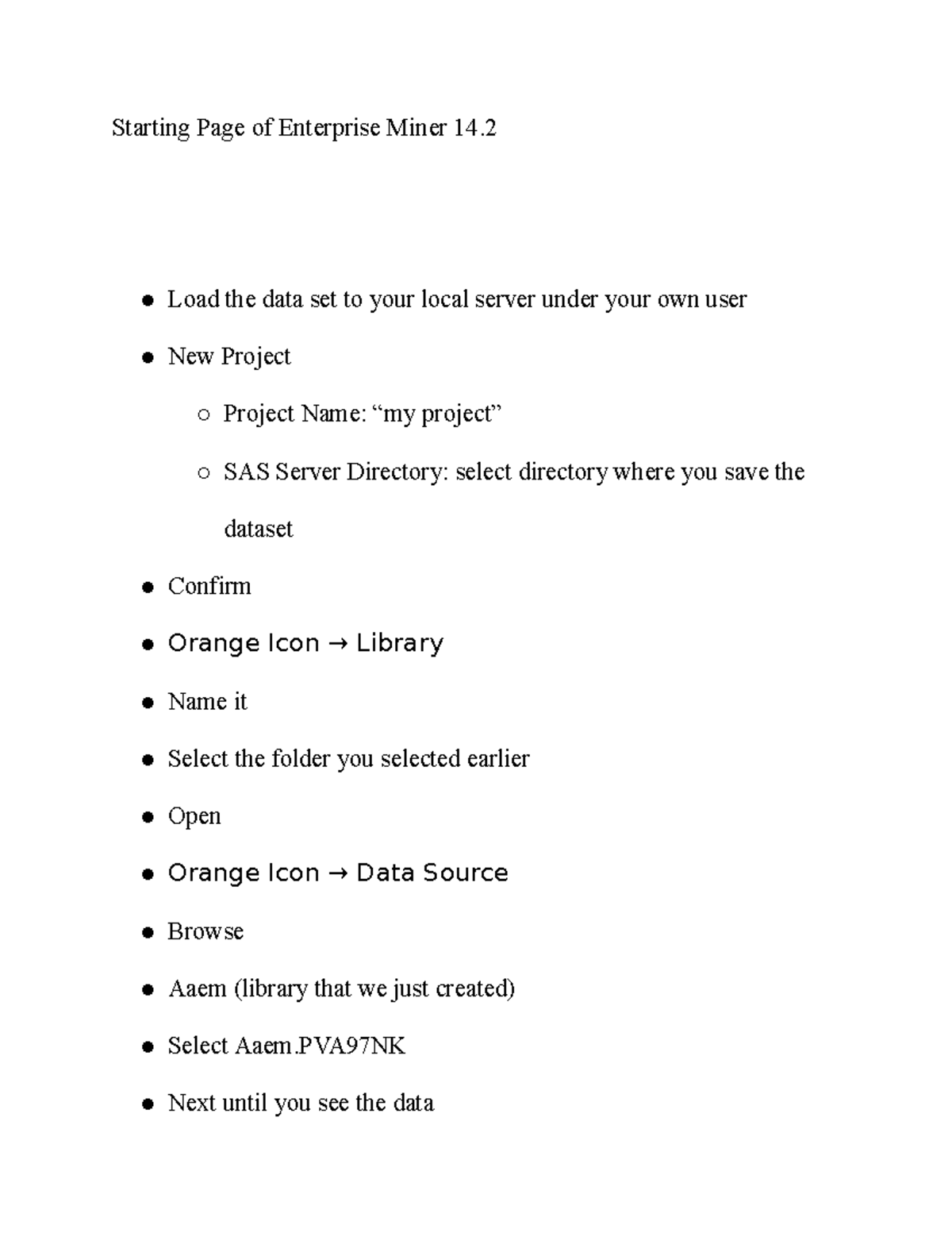 SAS Enterprise Miner Demo - Starting Page of Enterprise Miner 14 Load ...