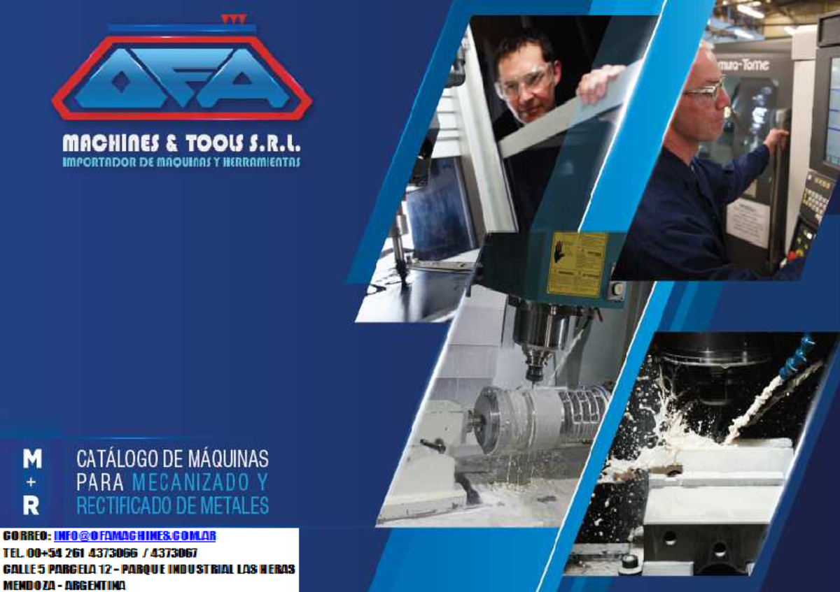 Catalogo OFA Machines Maquinas DE Arranque DE Viruta - OFA MACHINES AND TOOLS SRL - Studocu