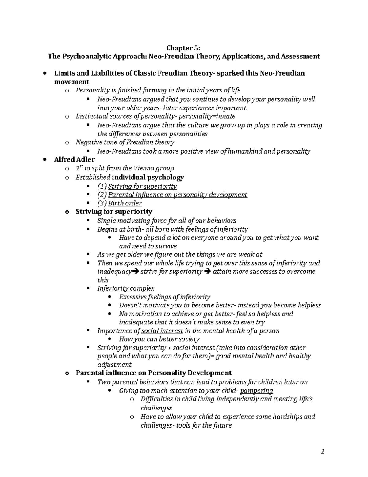 Chapter 5 - Summary Psychopathology (Abnormal Psychology) - Chapter 5 ...