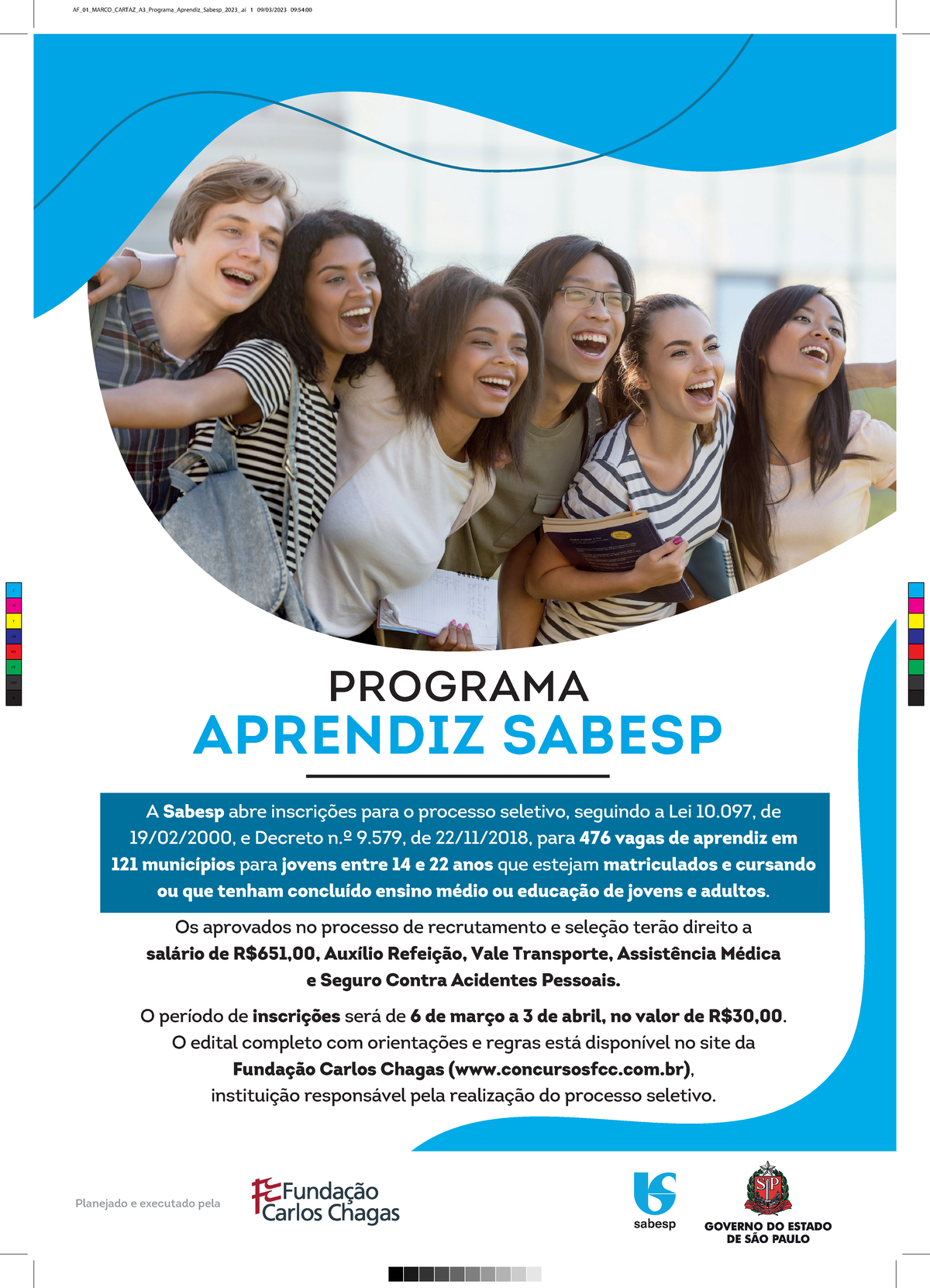 Cartaz Programa Aprendiz 2023 - Planejado e executado pela Os aprovados no processo de ...