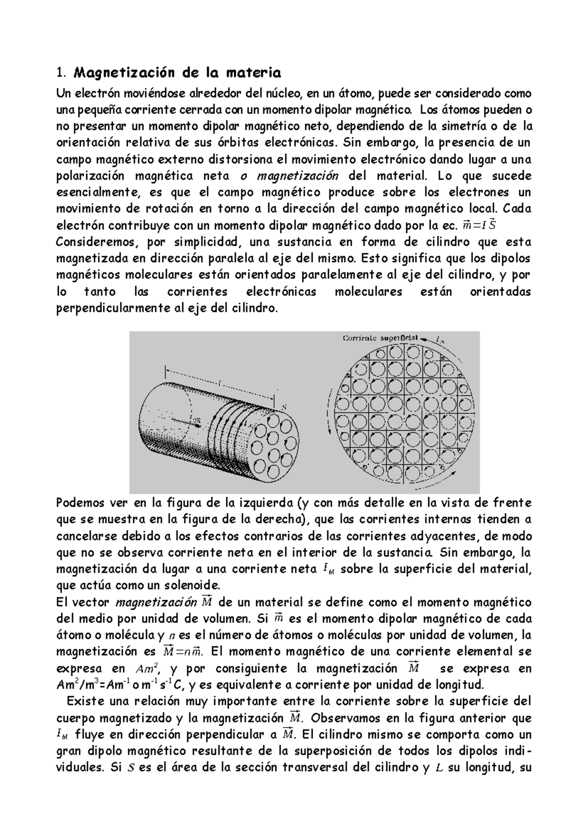 106472 magnetizacion de la materiareducido - 1. Magnetización de la ...