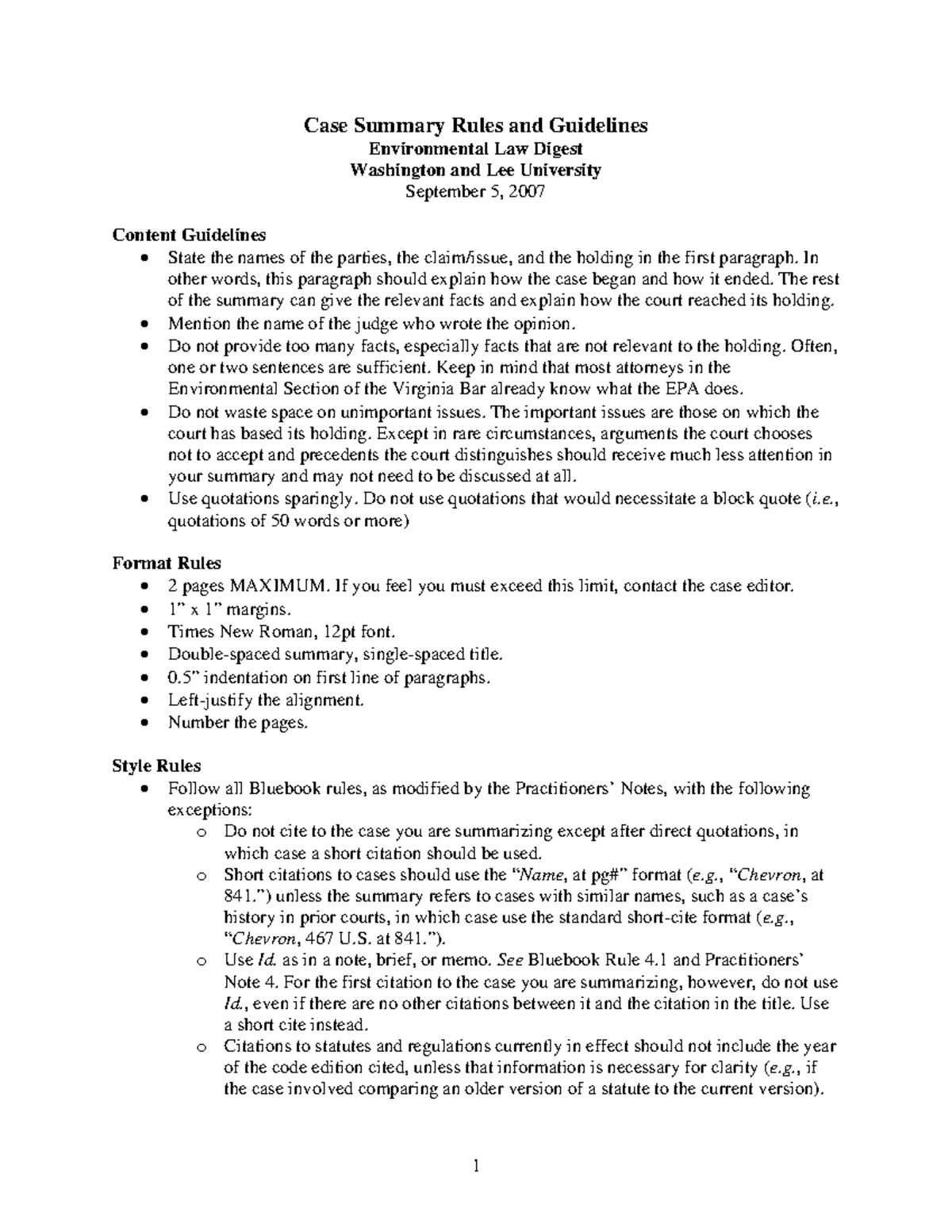Case Summary Guidelines 07-08 - Case Summary Rules and Guidelines ...