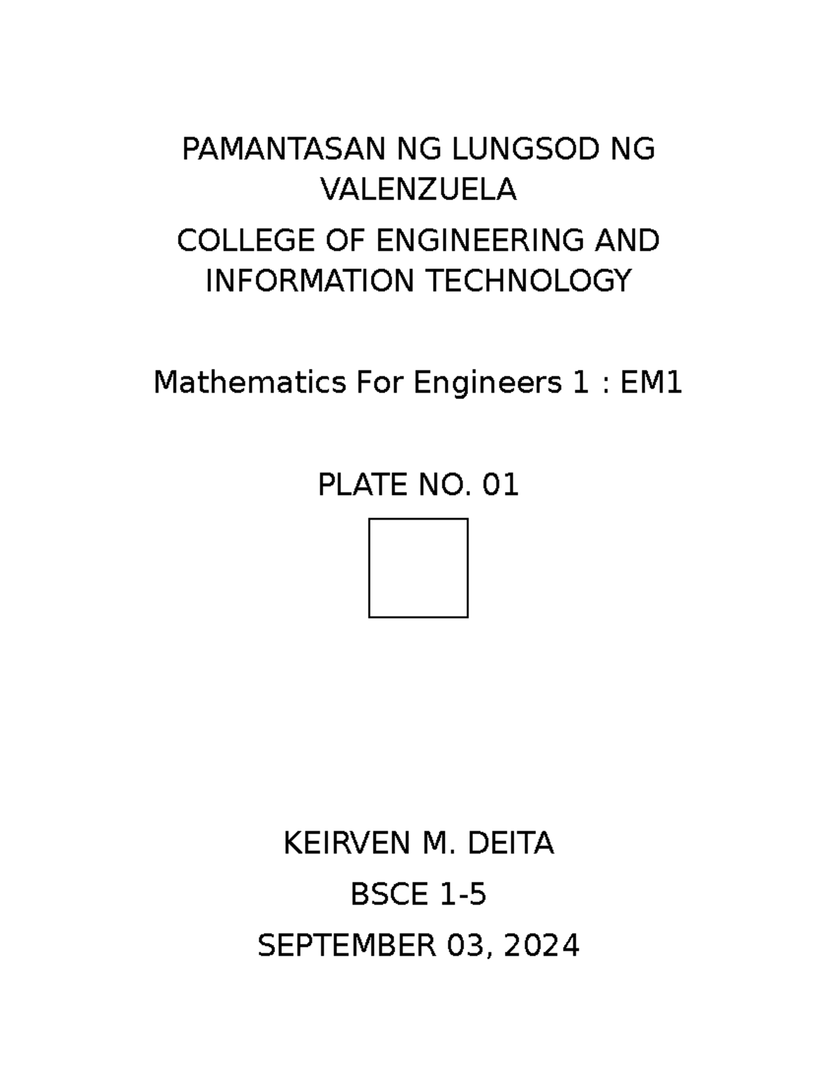 MFE1cover - Cover - Bachelor of Science in Civil Engineering ...