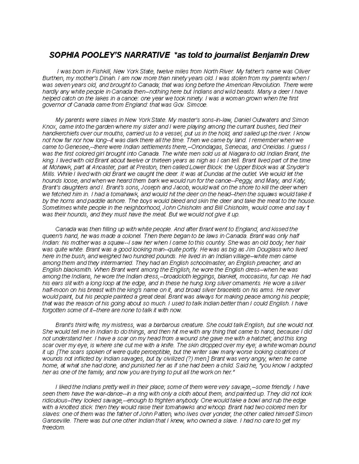Sophia Pooley.docxcomplete narrative - SOPHIA POOLEY’S NARRATIVE *as ...