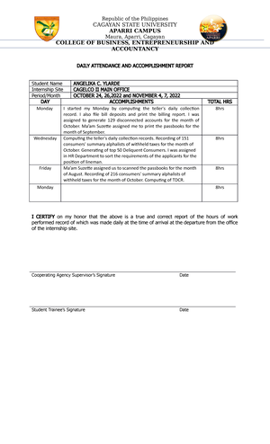 Field Study 2 Episode 12 - Cagayan State University LAL-LO CAMPUS Sta ...