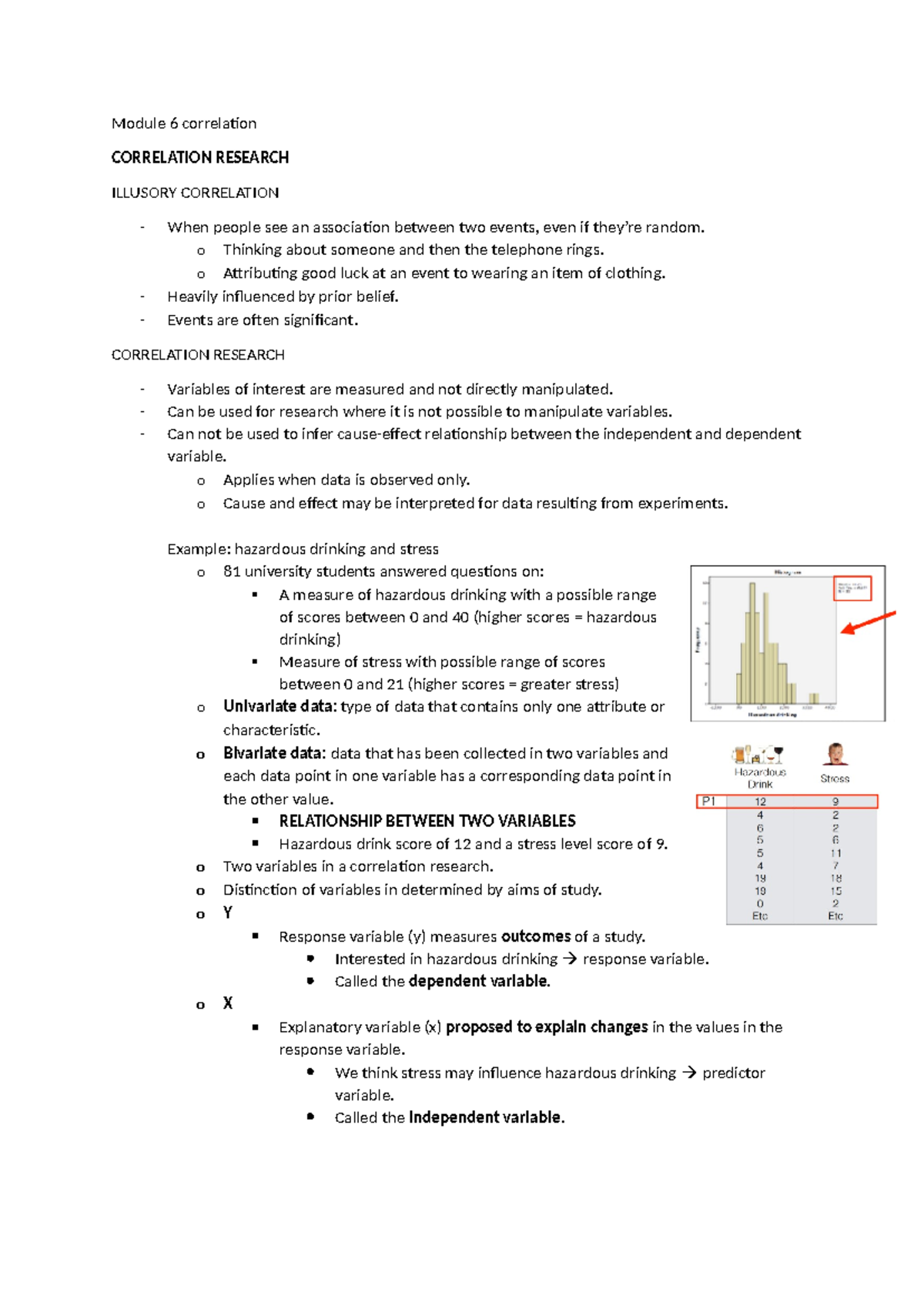 Module 6 correlation - Module 6 correlation CORRELATION RESEARCH ...