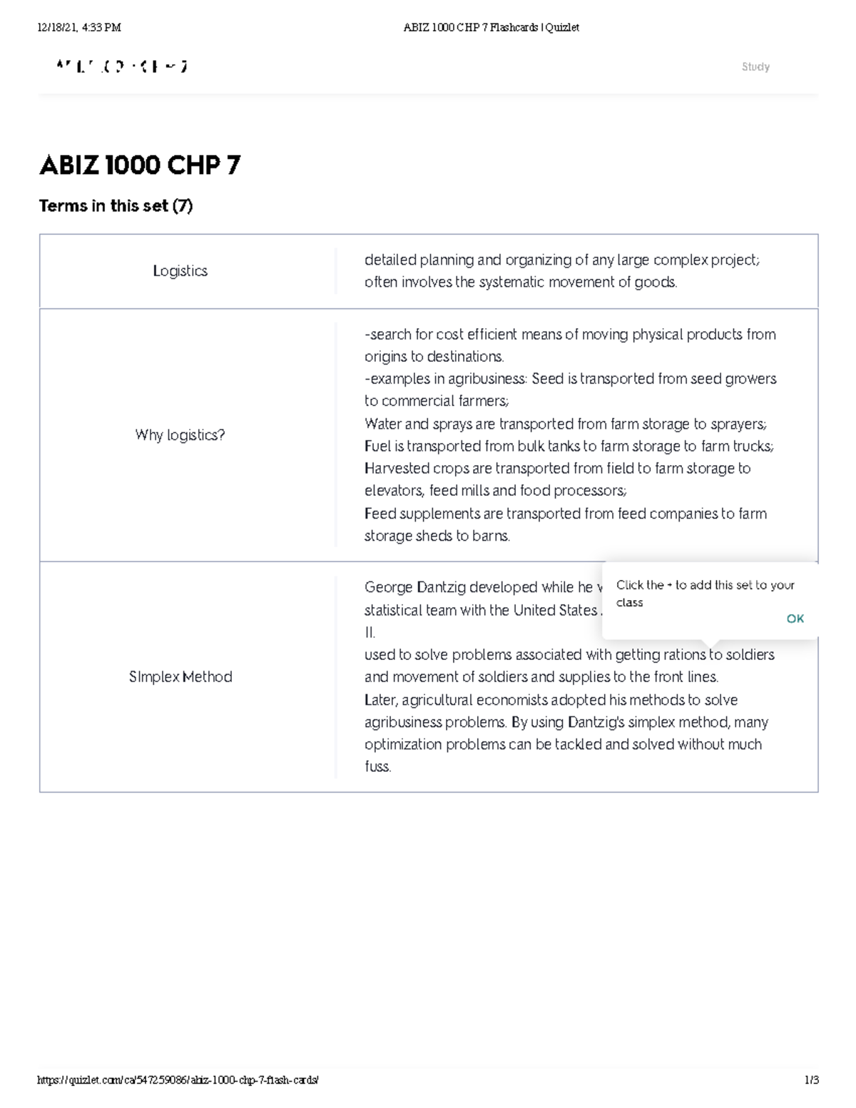 final exam practice chapter 7 - 12/18/21, 4:33 PM ABIZ 1000 CHP 7 ...