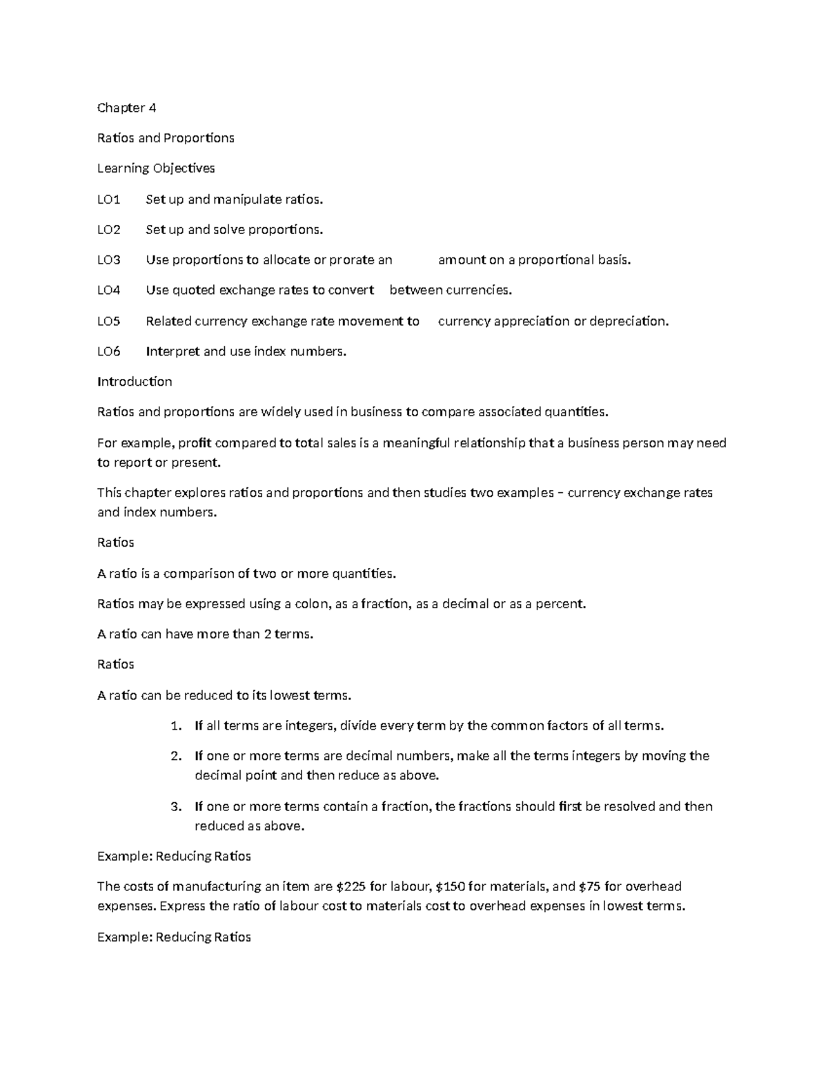 Math chapter 4 reviewer - Chapter 4 Ratios and Proportions Learning ...
