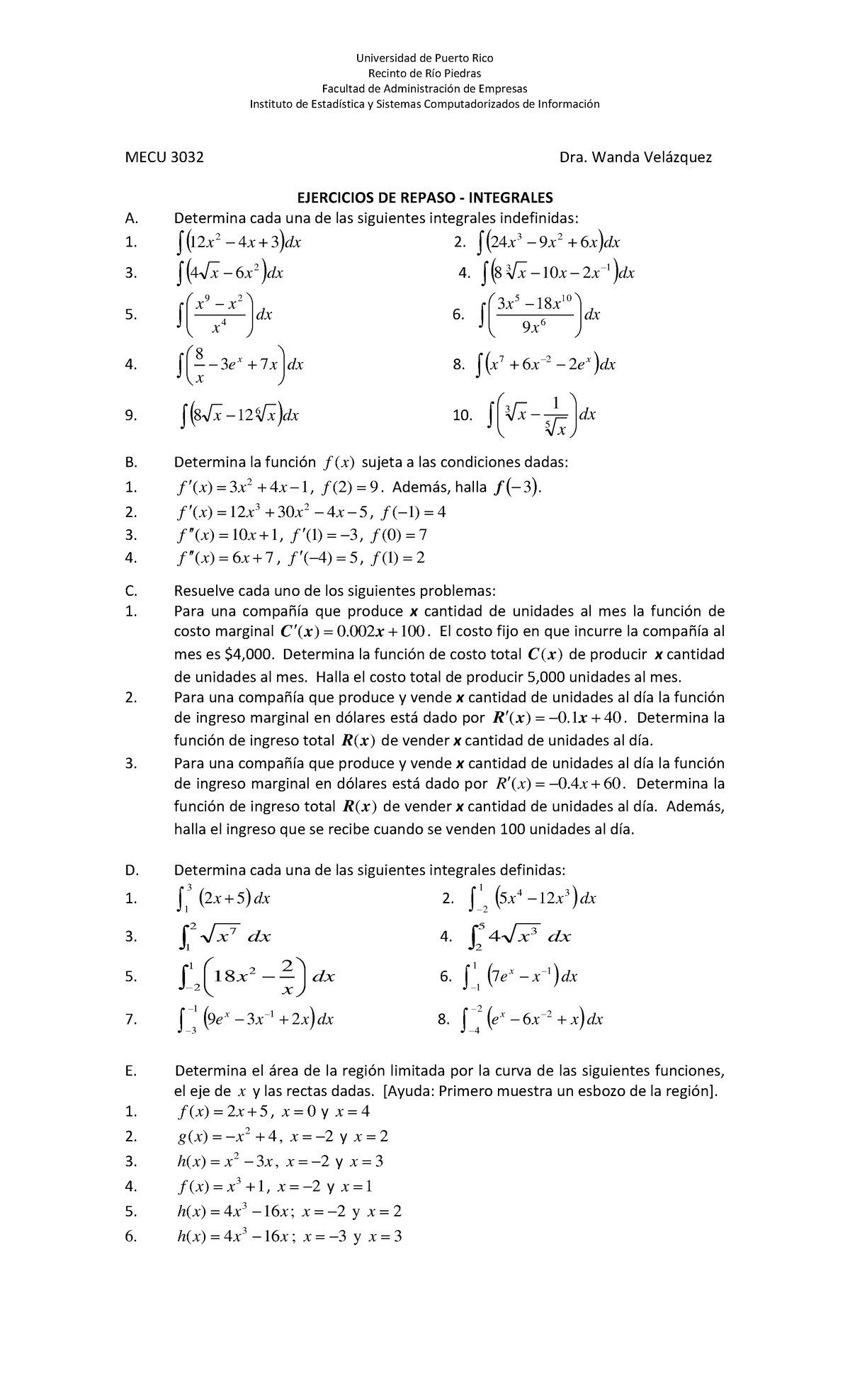 Examen 14 Octubre 2017, preguntas y respuestas - Universidad de Puerto ...