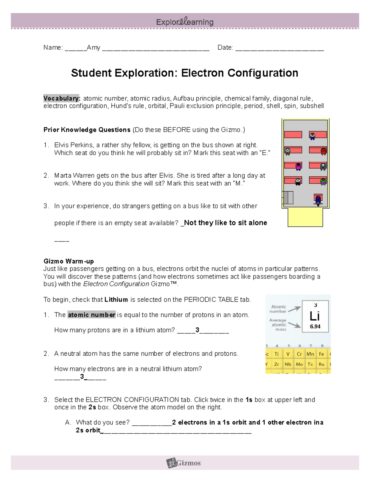 A.F Module Two Lesson Three Assignment - Name: ______Amy ...