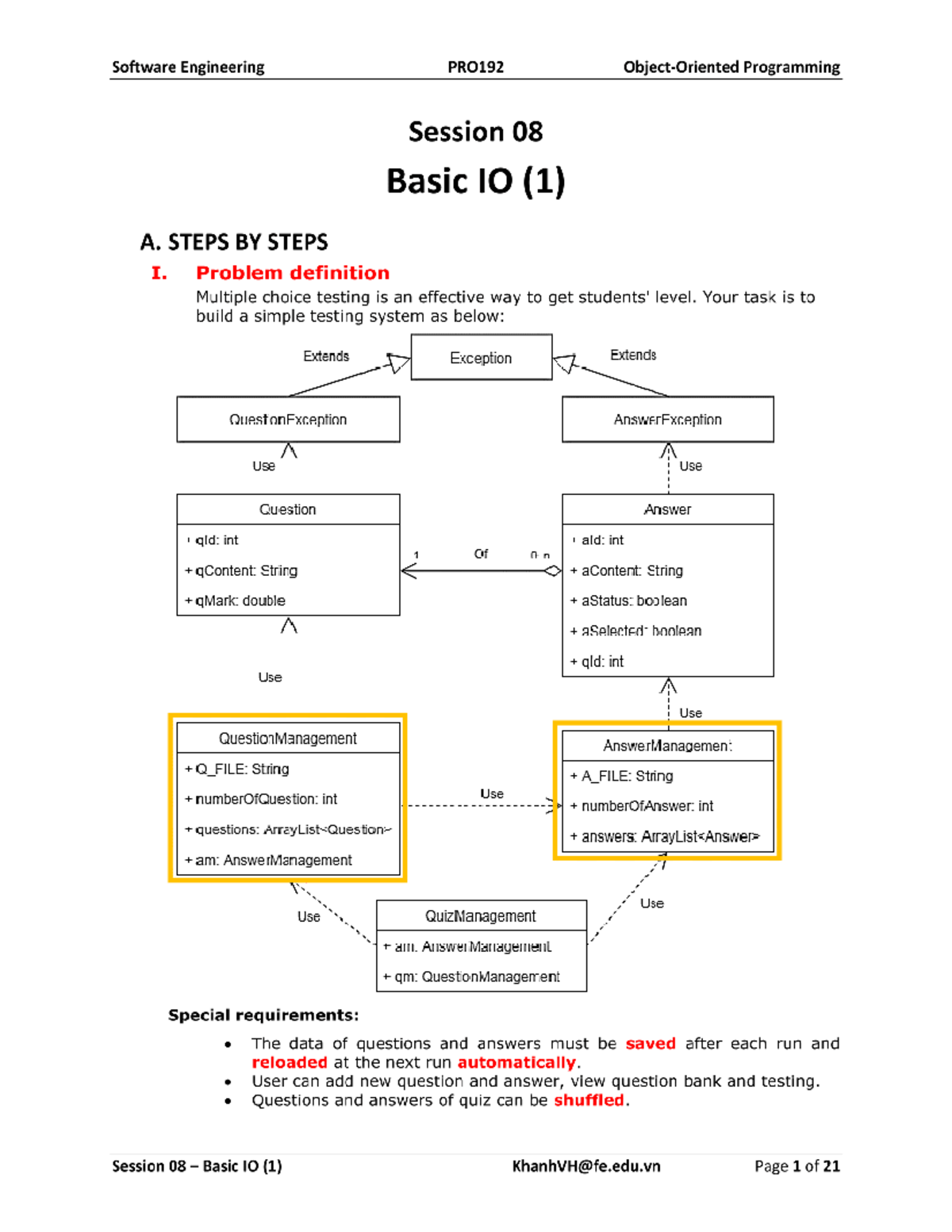 Session 08-Basic IO (1) final - Object-Oriented Programming - Studocu