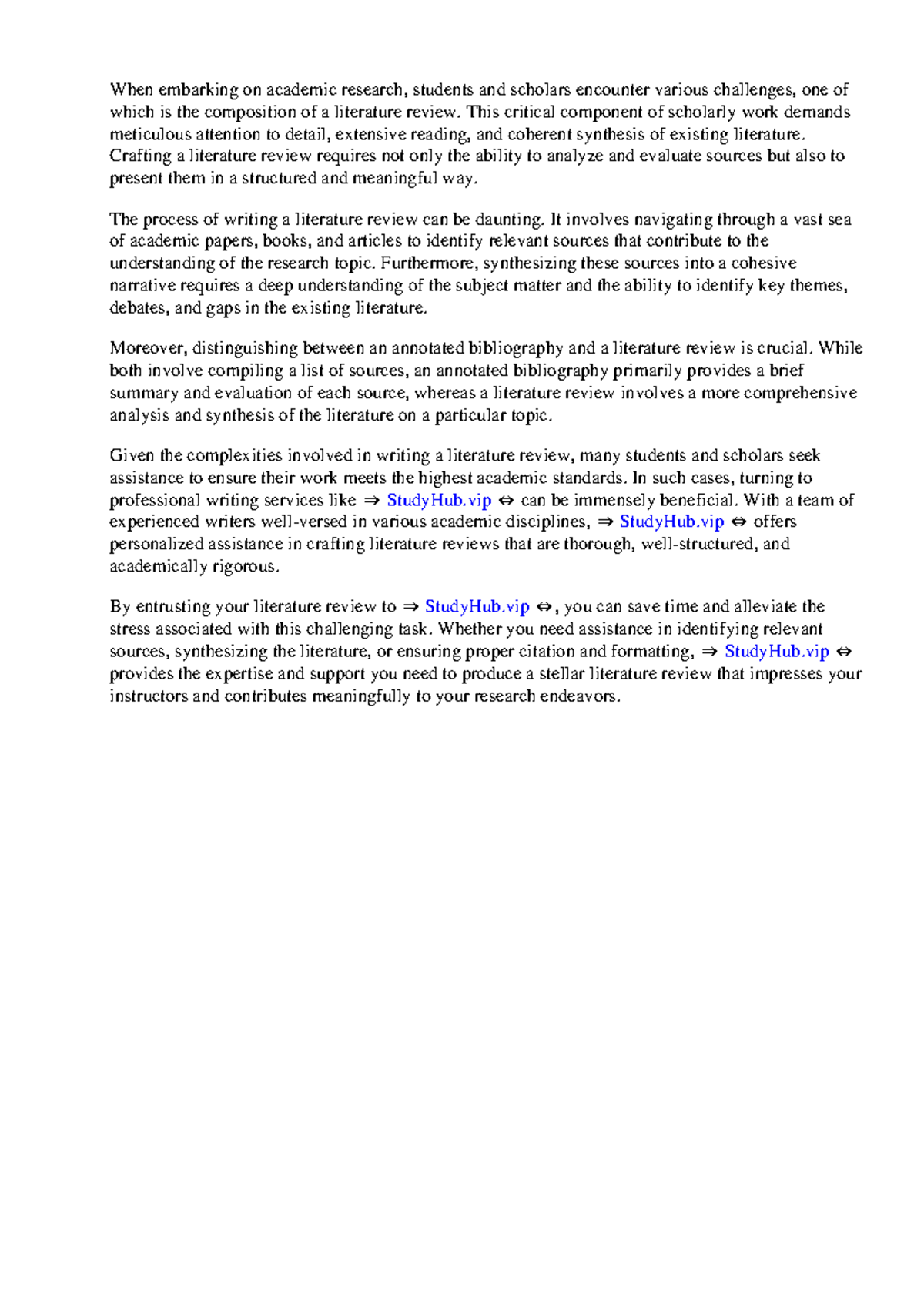 Annotated Bibliography Vs Literature Review - When embarking on ...