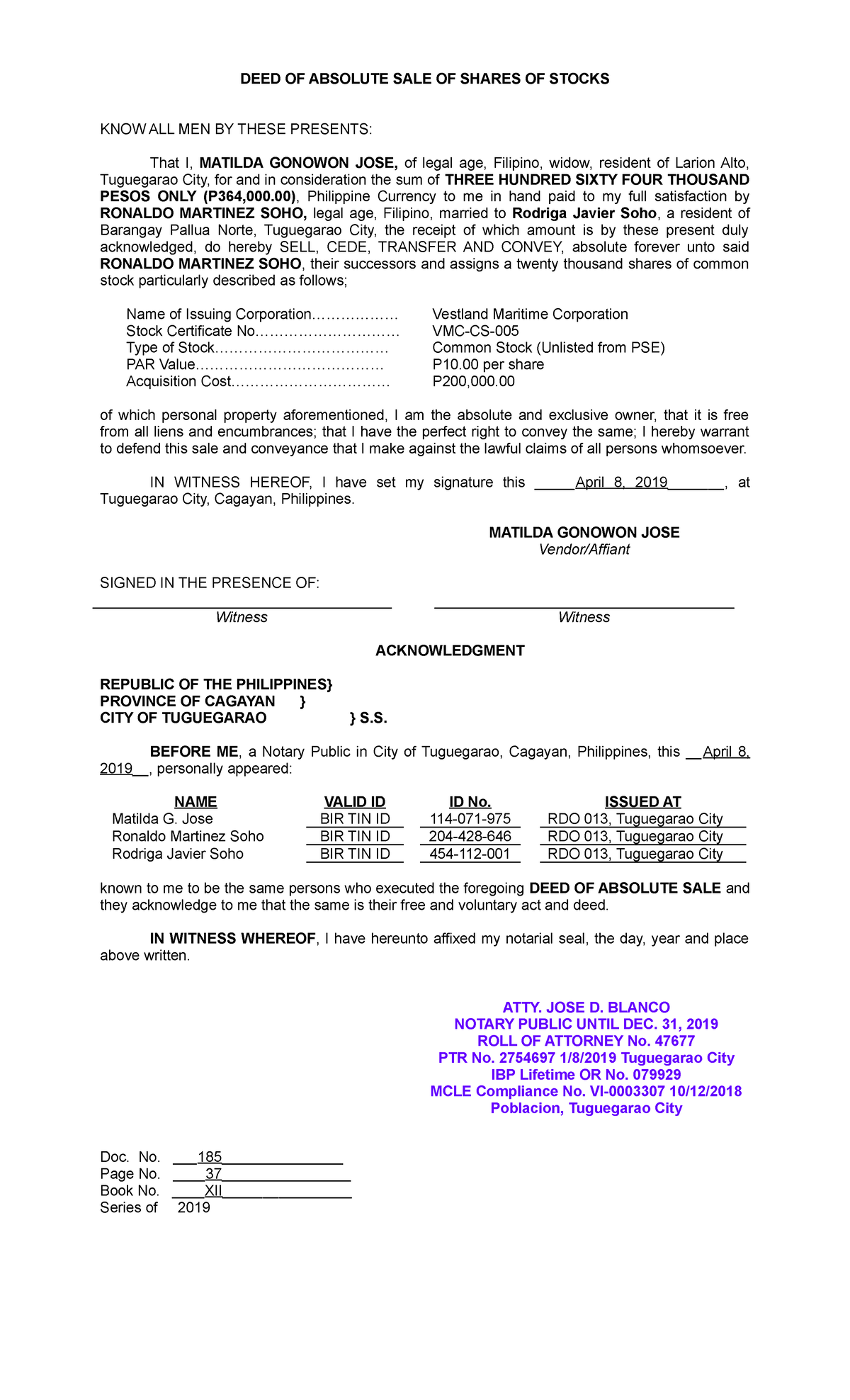 02A - Lecture notes 1 - ATTY. JOSE D. BLANCO NOTARY PUBLIC UNTIL DEC ...