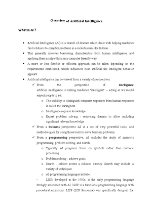 Lecture 2 State Space Representation - State Space Representation In artificial intelligence, a ...
