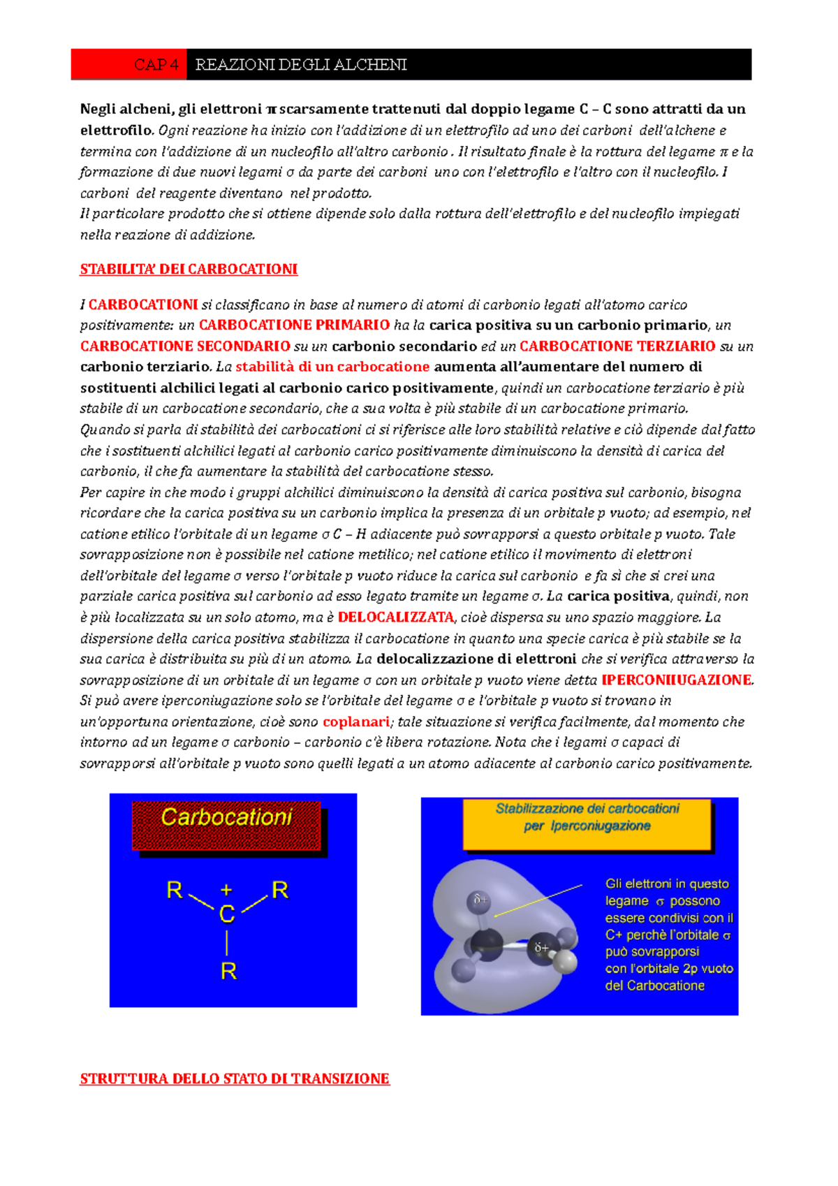 CAP 4 - Bruice - Organic Chemistry - Negli alcheni, gli elettroni π ...