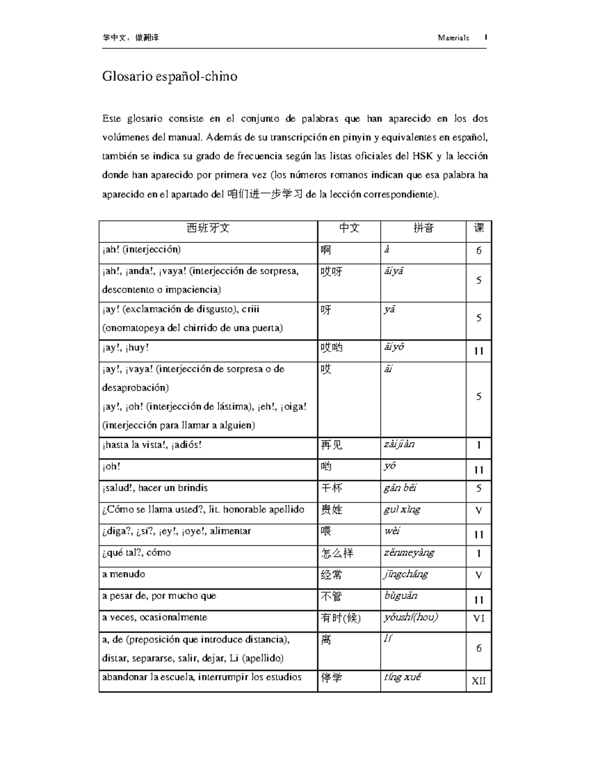 11. Glosario español-chino autor Helena Casas, Sara Rovira y Anne ...
