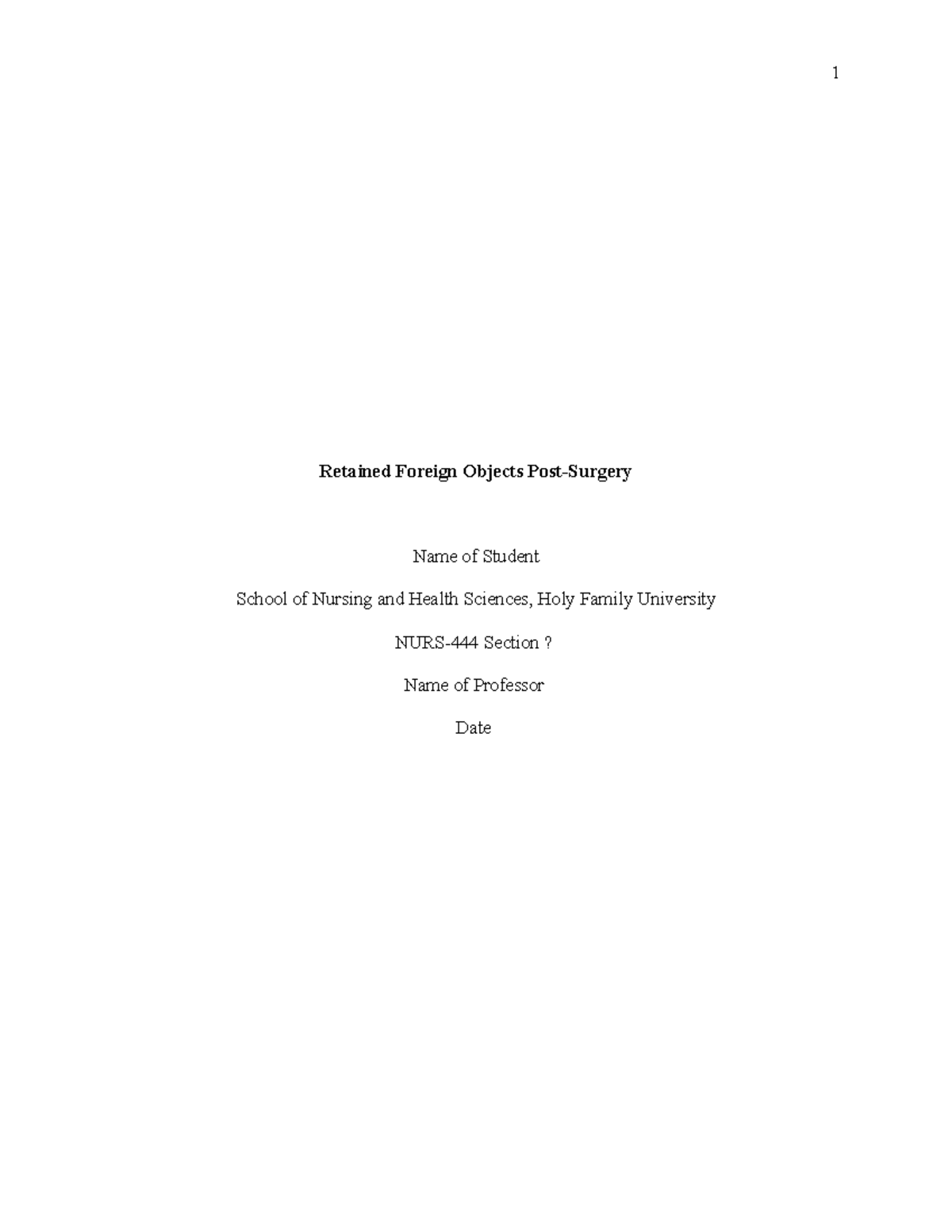 Annotated-Retained Foreign Objects Post-Surgery 4 - Retained Foreign ...