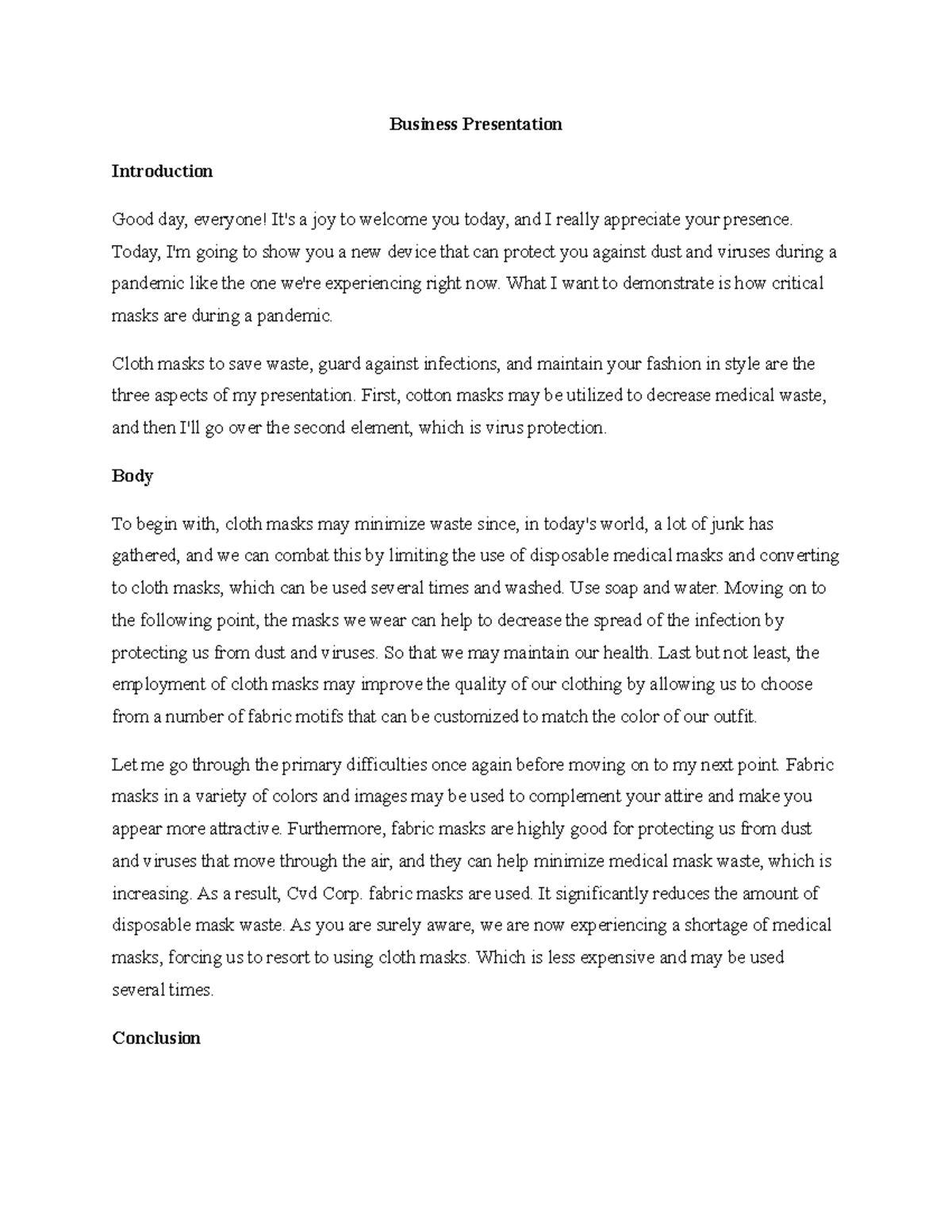 Business Presentation Memperkenalkan Produk - Business Presentation ...