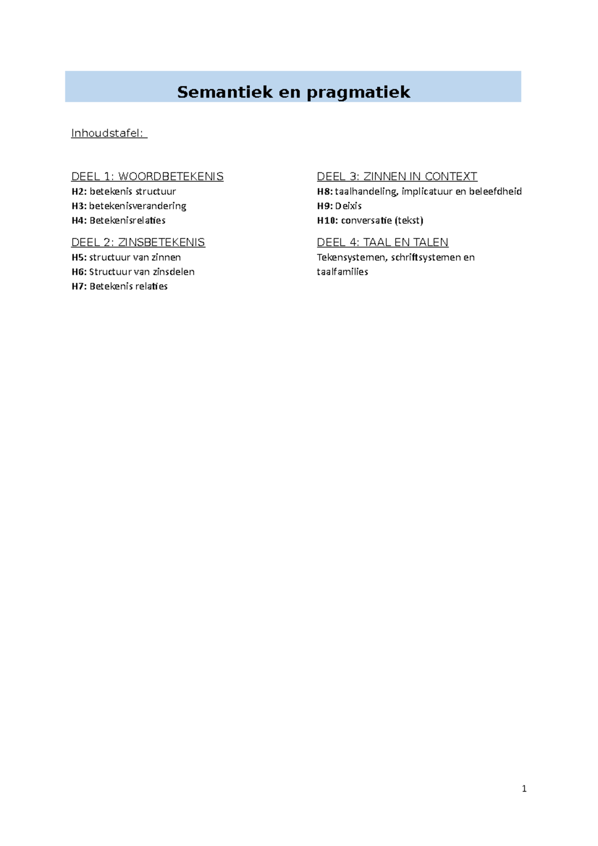 samenvatting Semantiek-en-pragmatiek 2021-2022 - Semantiek en ...