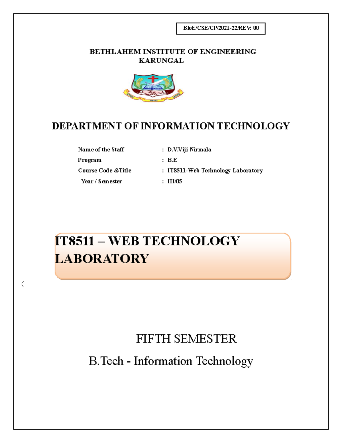 01 IT8511-Web Technology Lab Manual valliammai (annauniversityedu ...