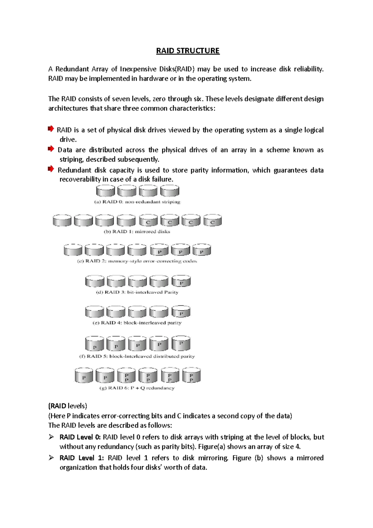 RAID Structure - RAID STRUCTURE A Redundant Array of Inexpensive Disks ...