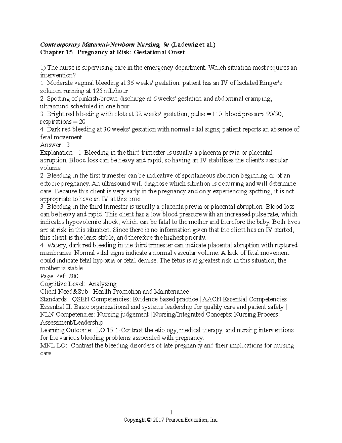 Chapter 15 - essential Nursing notes very details - Contemporary ...