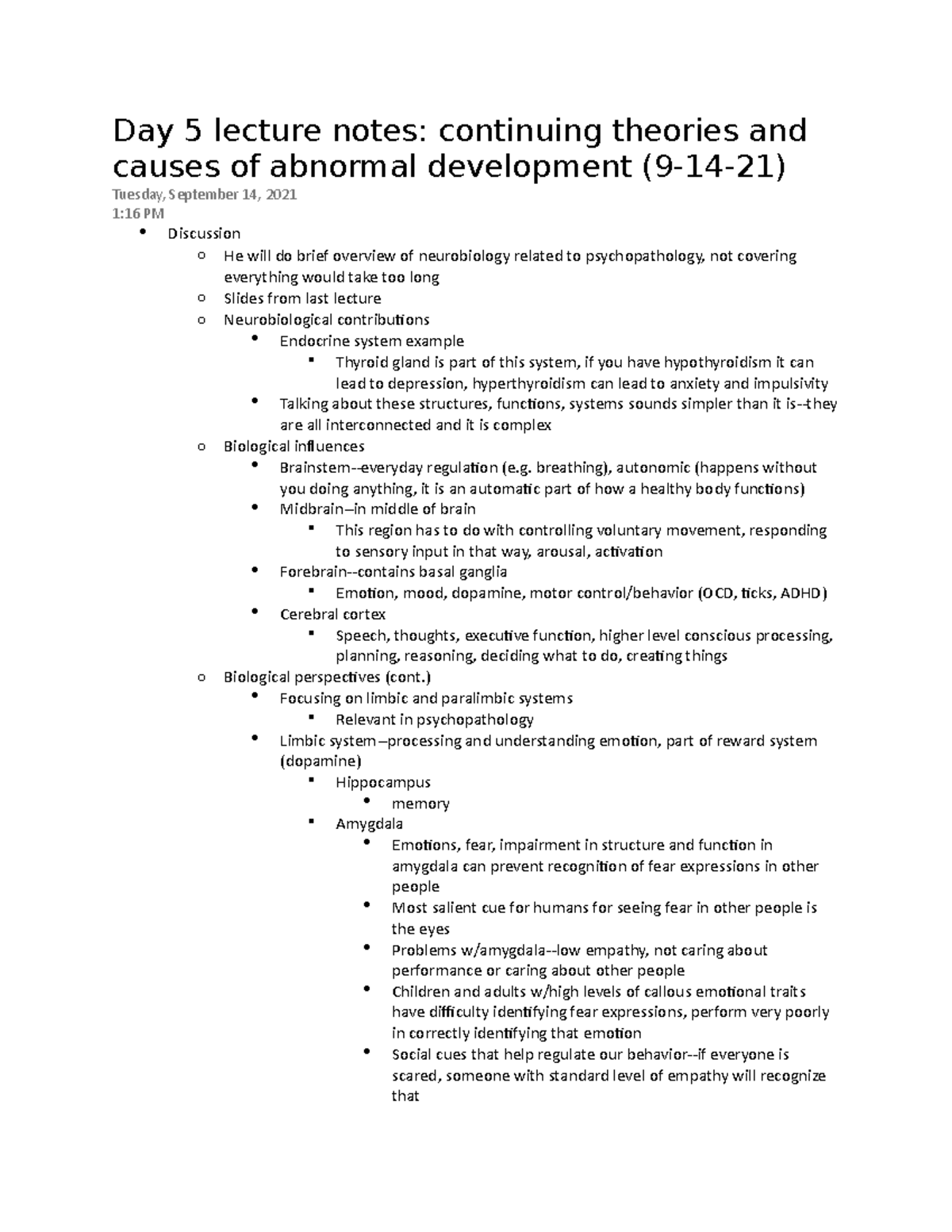 Day 5 lecture BDC - Fall semester 2021, Timothy Stickle - Day 5 lecture ...