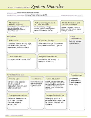 TB System Disorder PDF - ACTIVE LEARNING TEMPLATES System Disorder ...
