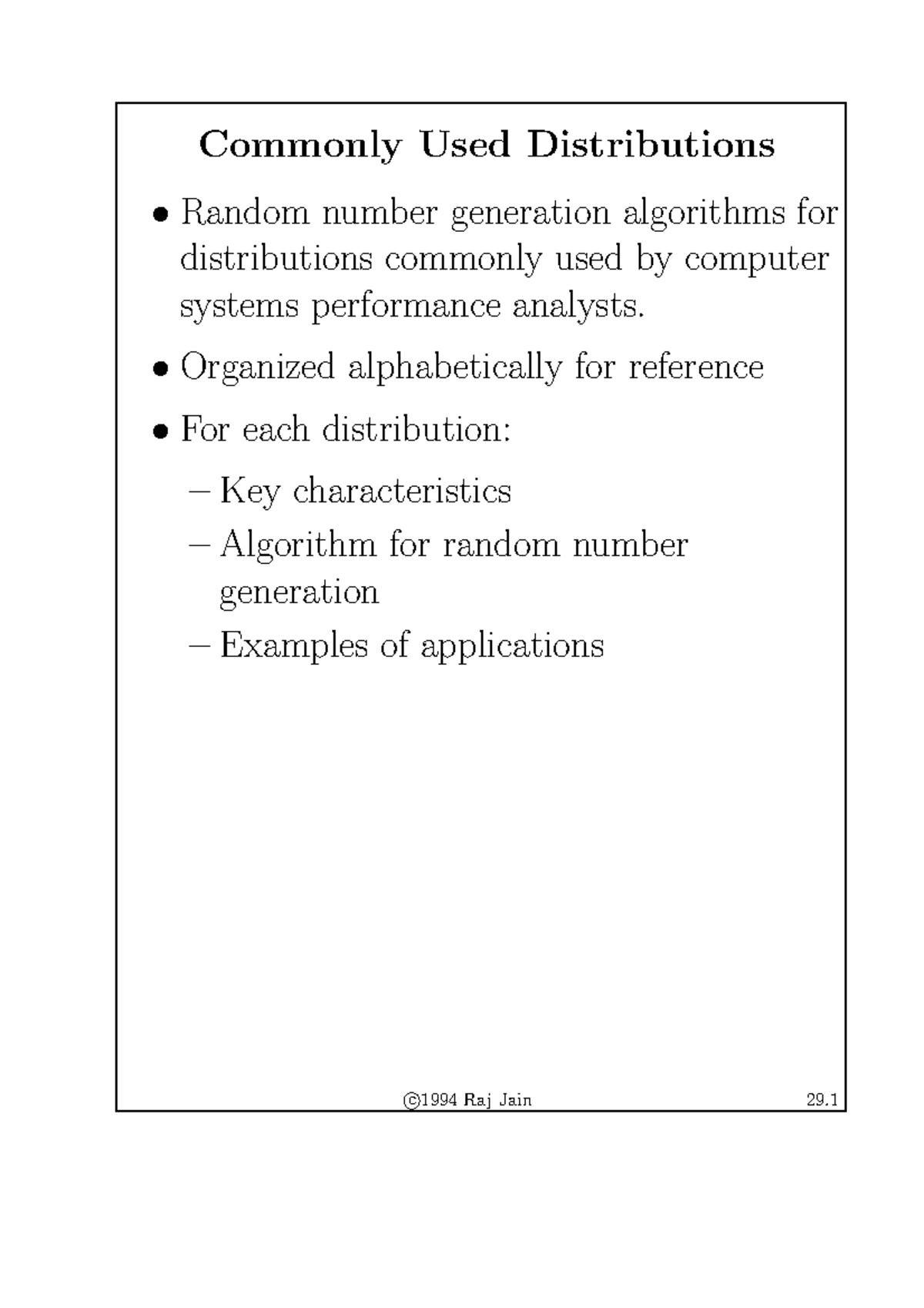 Ch5f slides - statistics - Commonly Used Distributions Random number ...