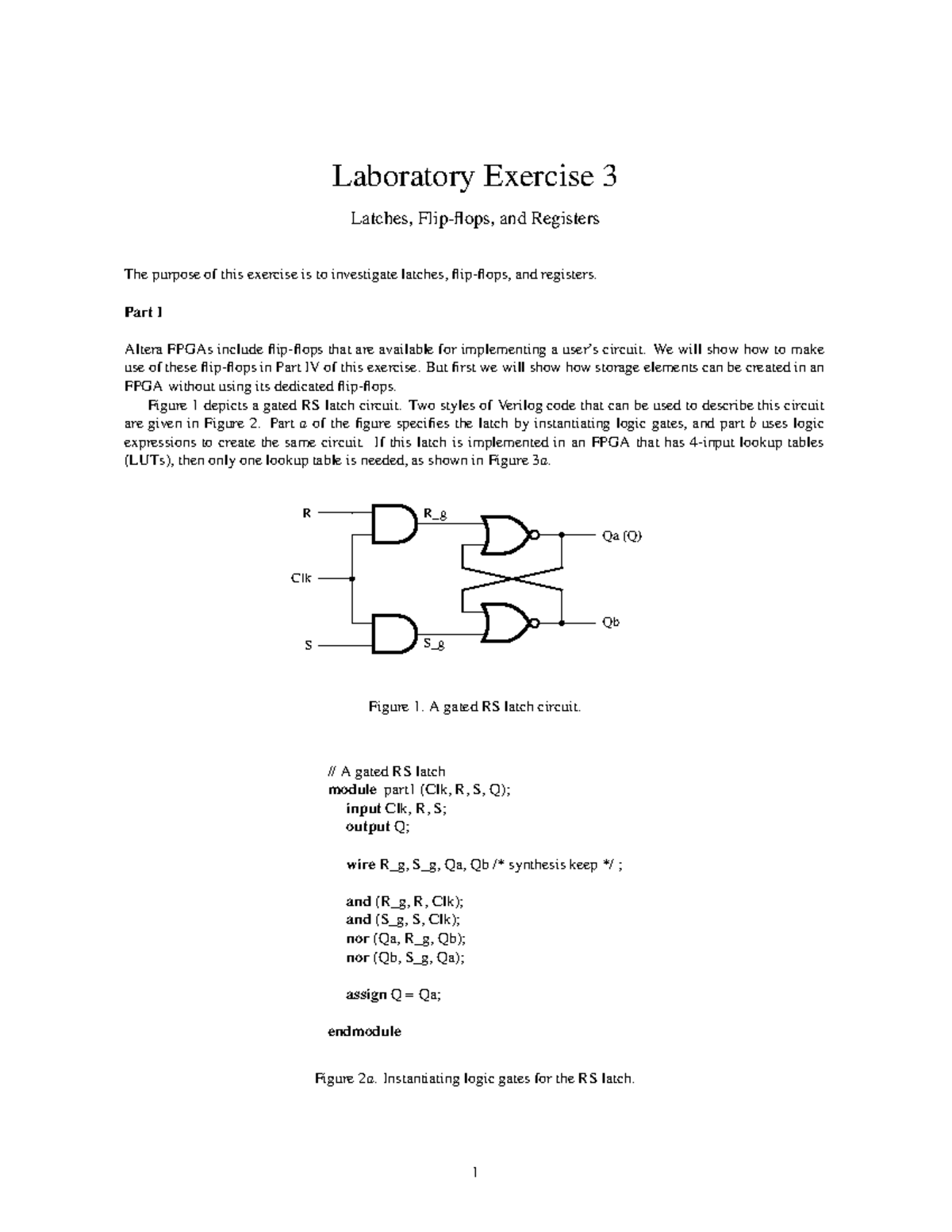 Lab3 Verilog - Bla bla bla bla bla bla this is a lab from altera bla ...