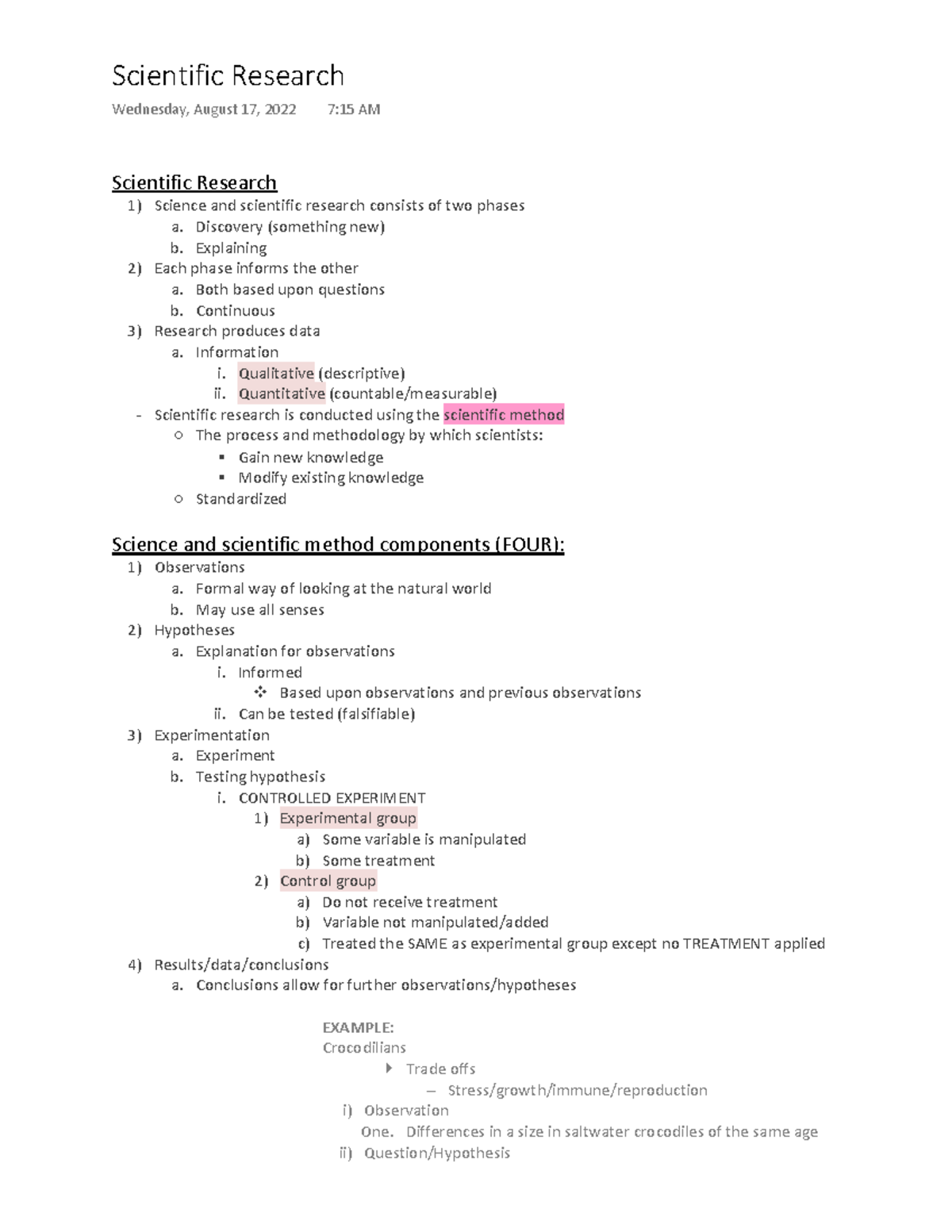 Scientific Research - Scientific Research Science and scientific ...