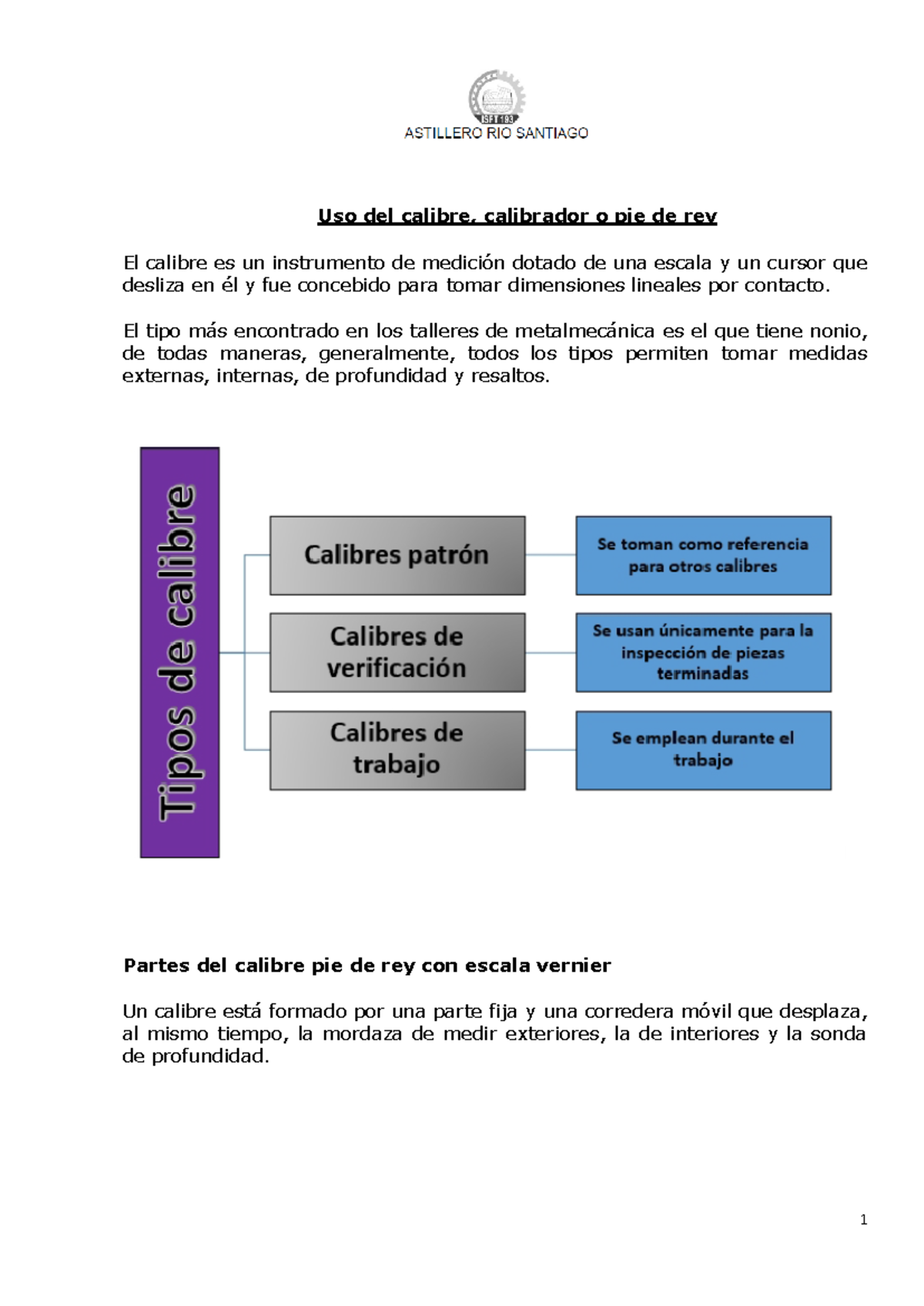 002-Apunte Como medir con un calibre - Uso del calibre, calibrador o ...