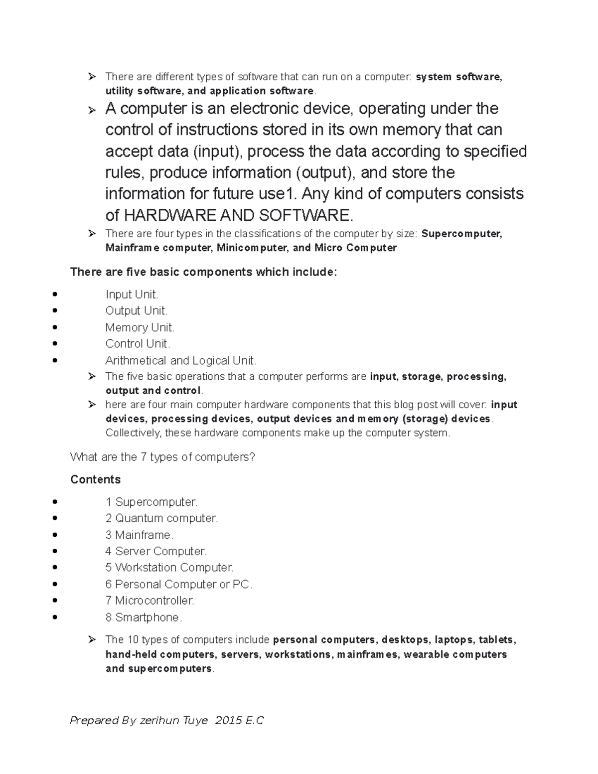 Computer - physics course - There are different types of software that ...