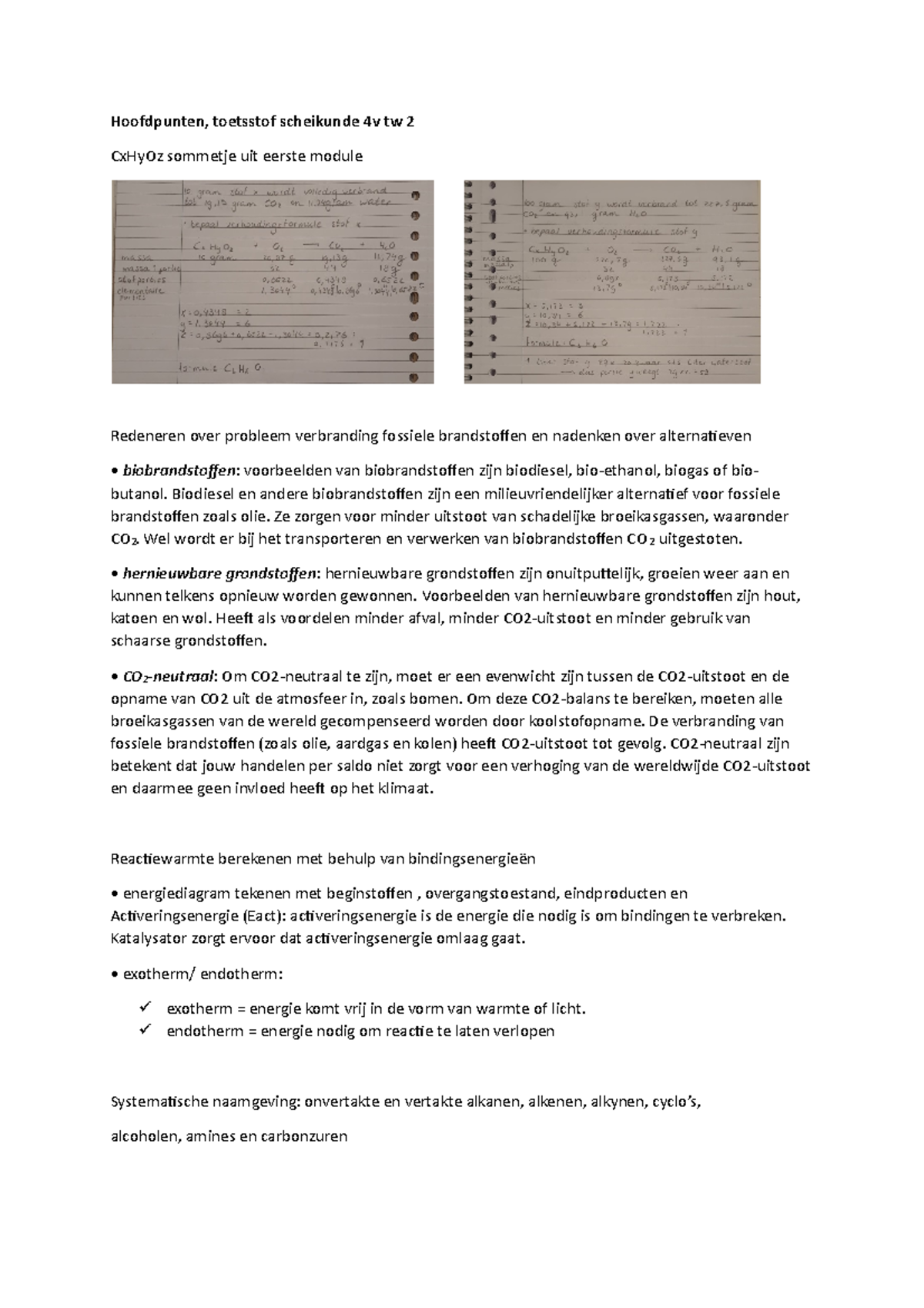 Hoofdpunten TW2 - Dit is een samenvatting waarin antwoorden op ...