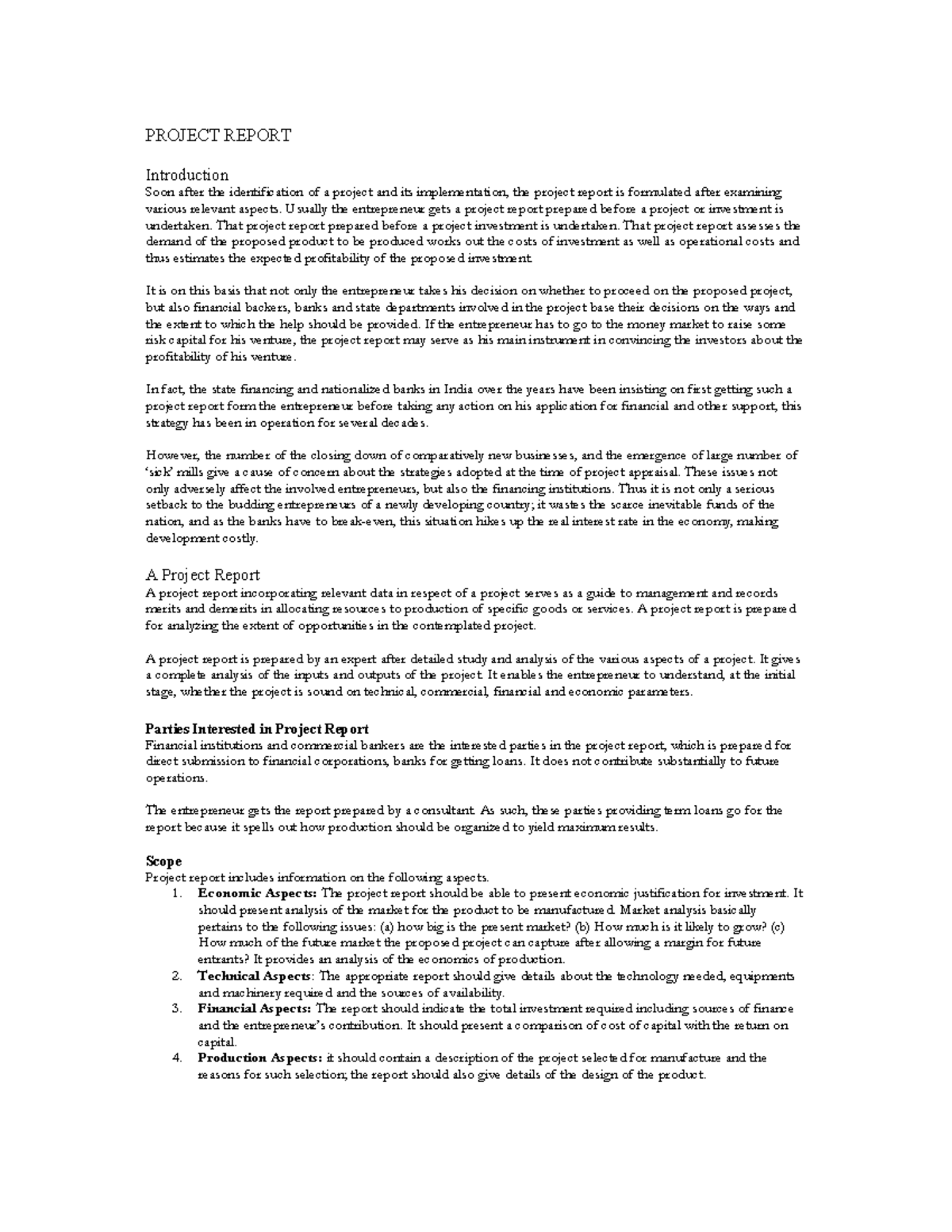 Project Report - PROJECT REPORT Introduction Soon after the ...