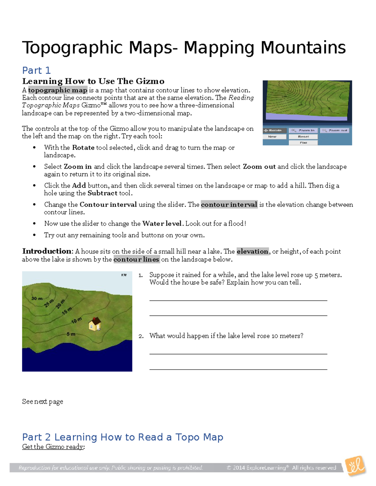 Mapping Mountains-1 - Science - Topographic Maps- Mapping Mountains Part 1 Learning How to Use ...