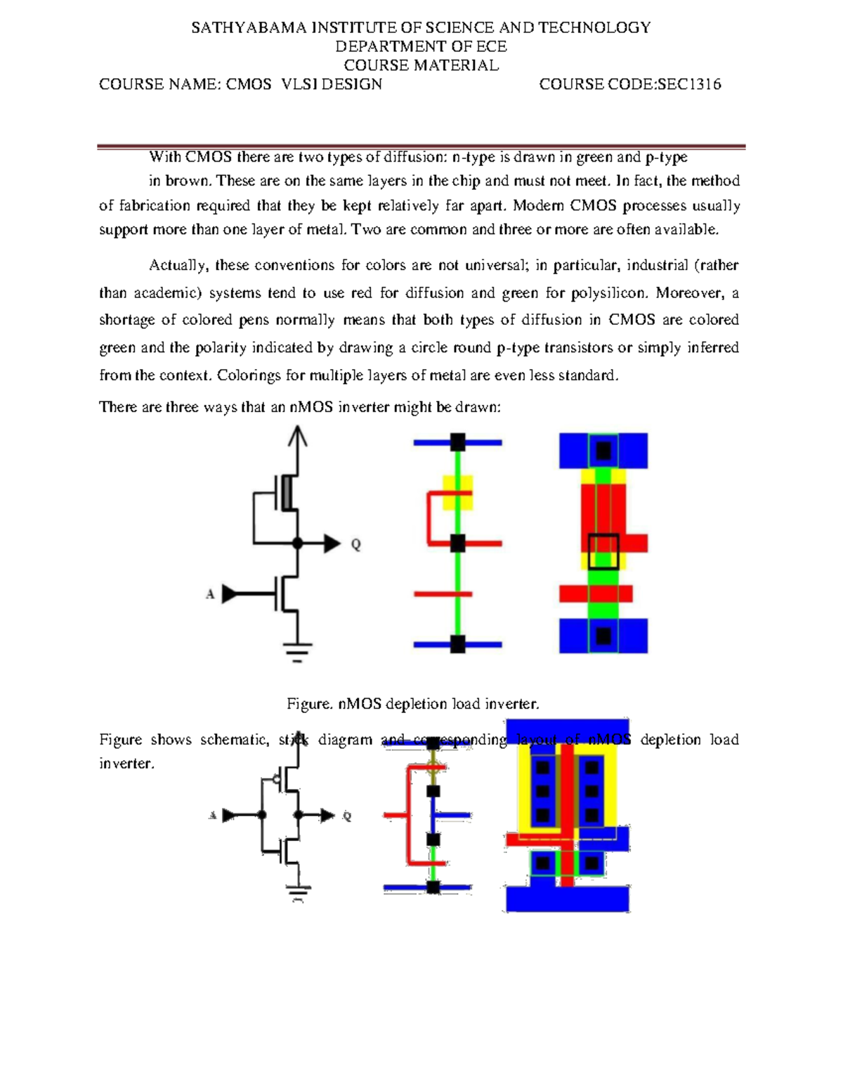 Mosfet pdf-3 - good - DEPARTMENT OF ECE COURSE MATERIAL COURSE NAME ...