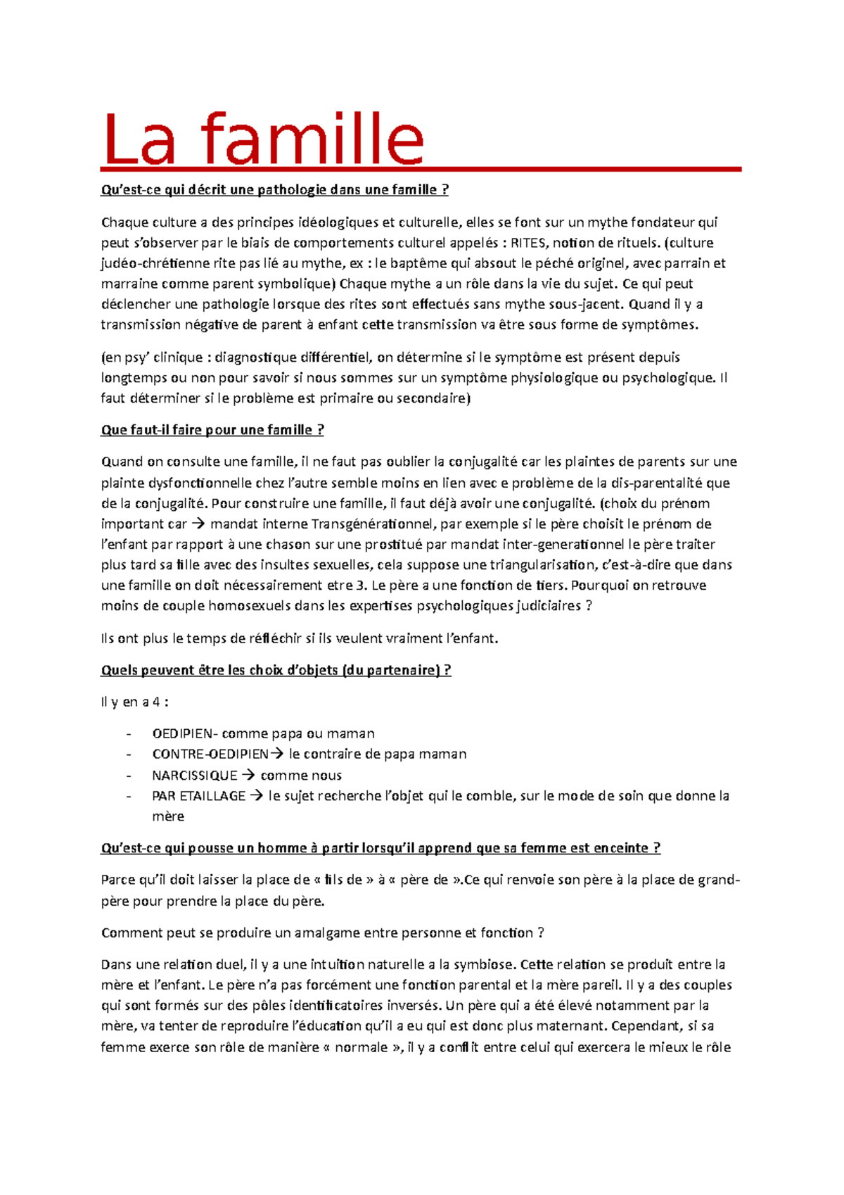 Cours complet alexandre ledrait - La famille Qu’est-ce qui décrit une ...