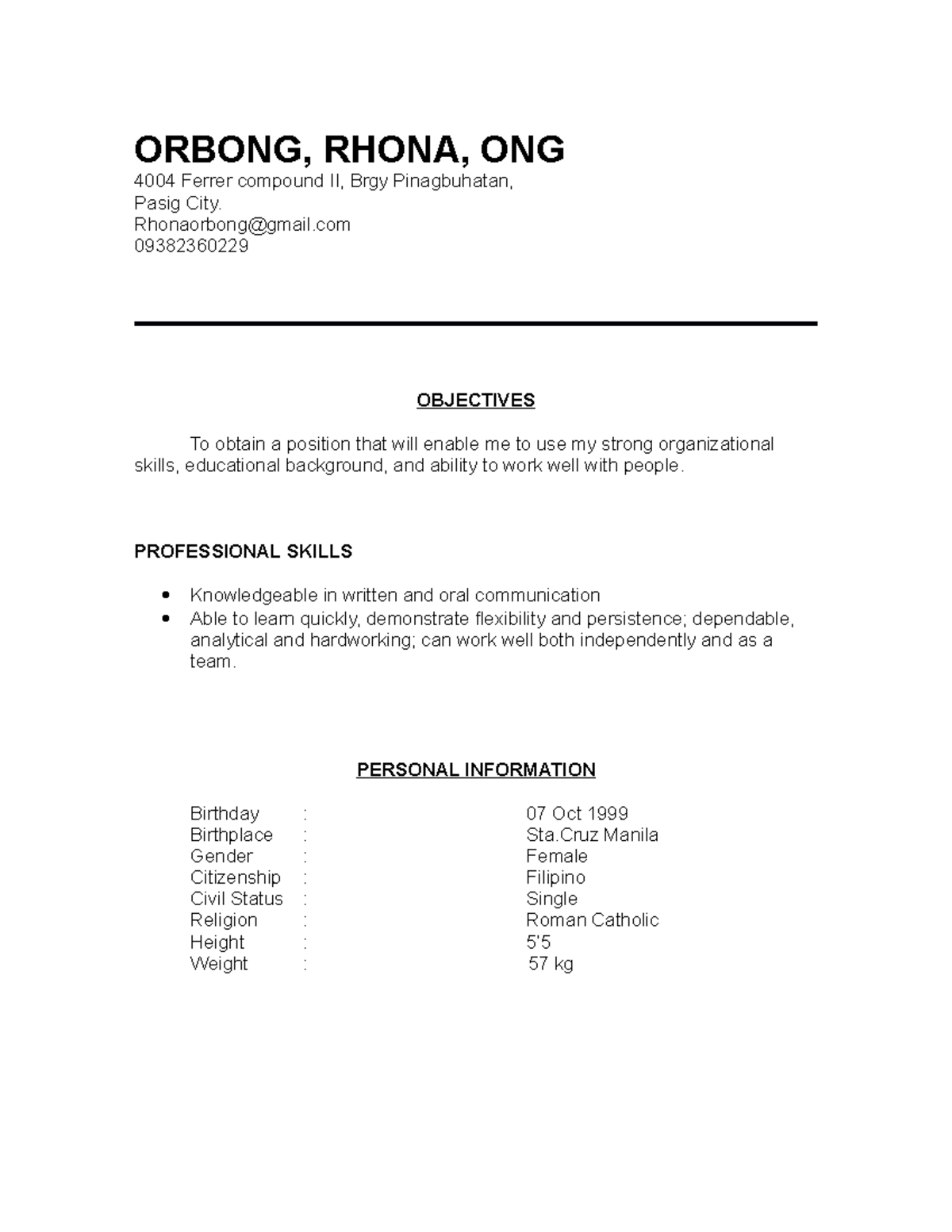 collecting subjective data: interview and health history - ORBONG ...