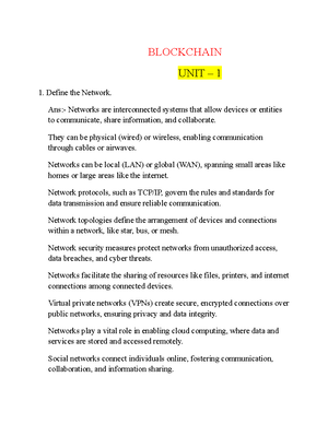 Blockchain diagrams - Blockchain architecture design - Studocu