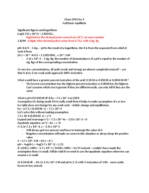 Chem1P92 Lec. 1 - Chemistry 1P Course outline Live tutorials first hour ...