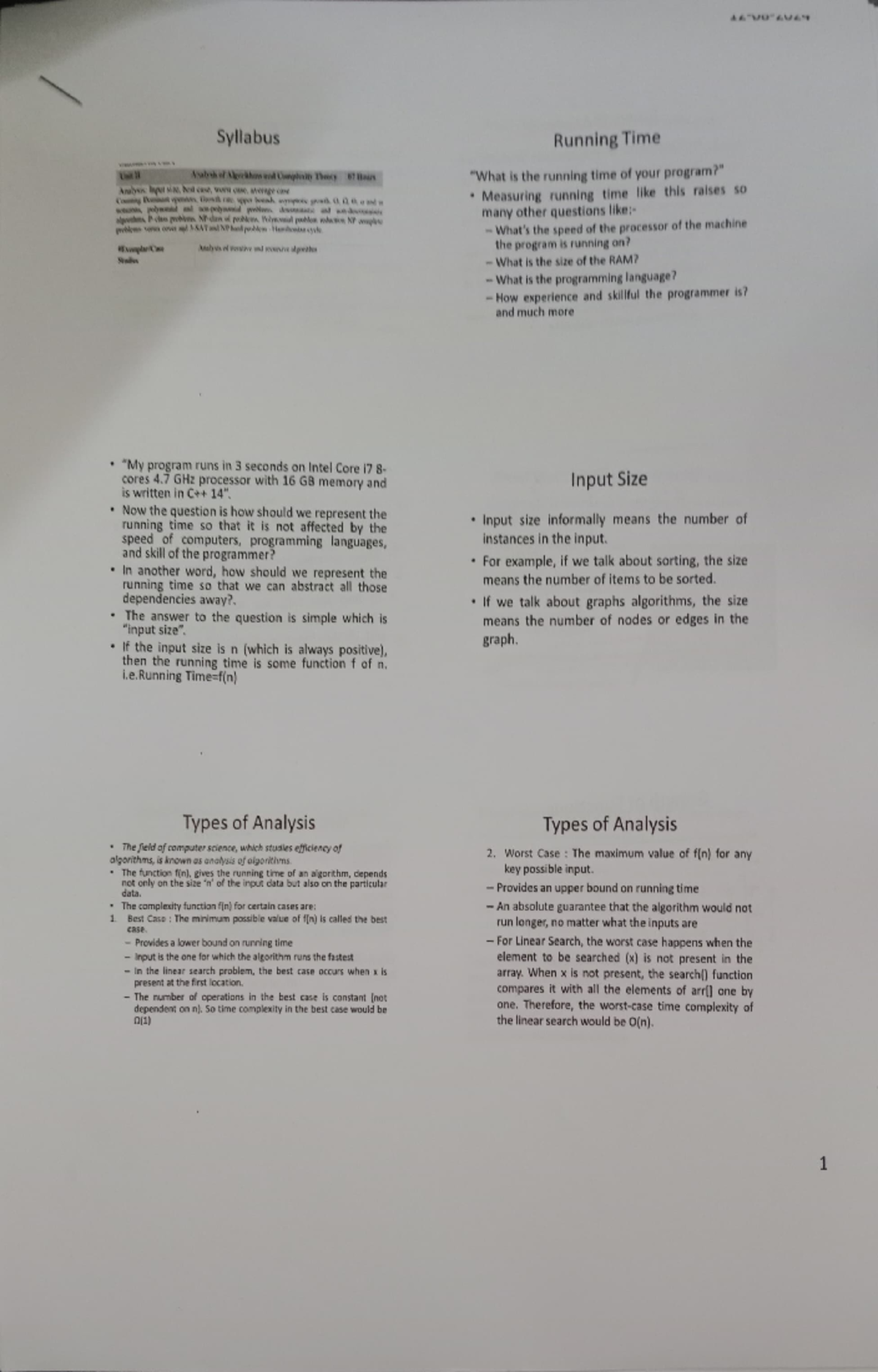 DAA 2ND UNIT - DAA Unit 2 Notes - Syllabus Running Time Unit 11 Anahak ...