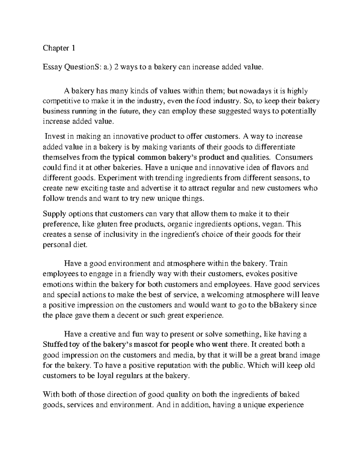 Document 13 - Owowowowo - Chapter 1 Essay QuestionS: a.) 2 ways to a ...