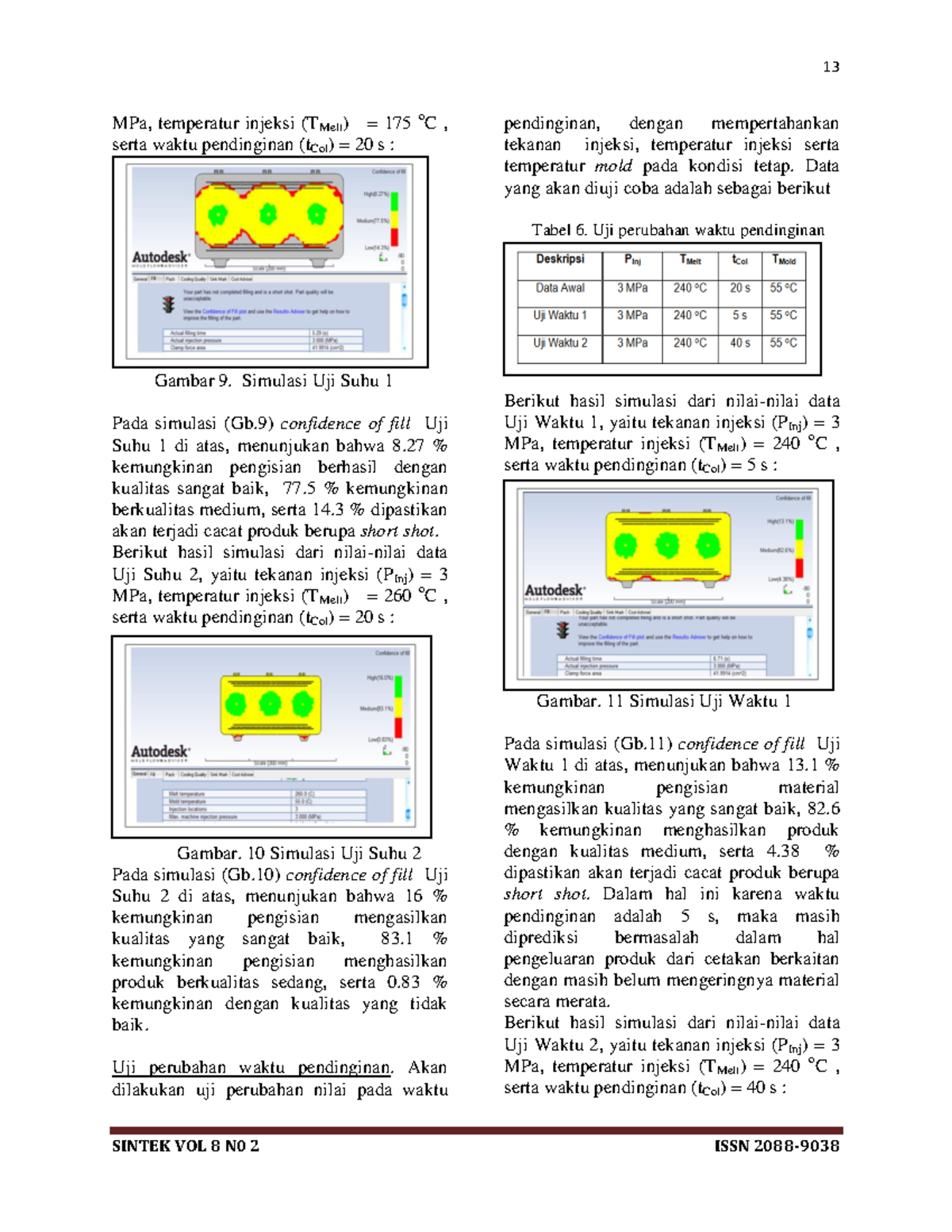 292081 analisis parameter operasi pada proses p 0ef363c5 6 - 13 SINTEK VOL 8 N0 2 ISSN 2088- MPa ...