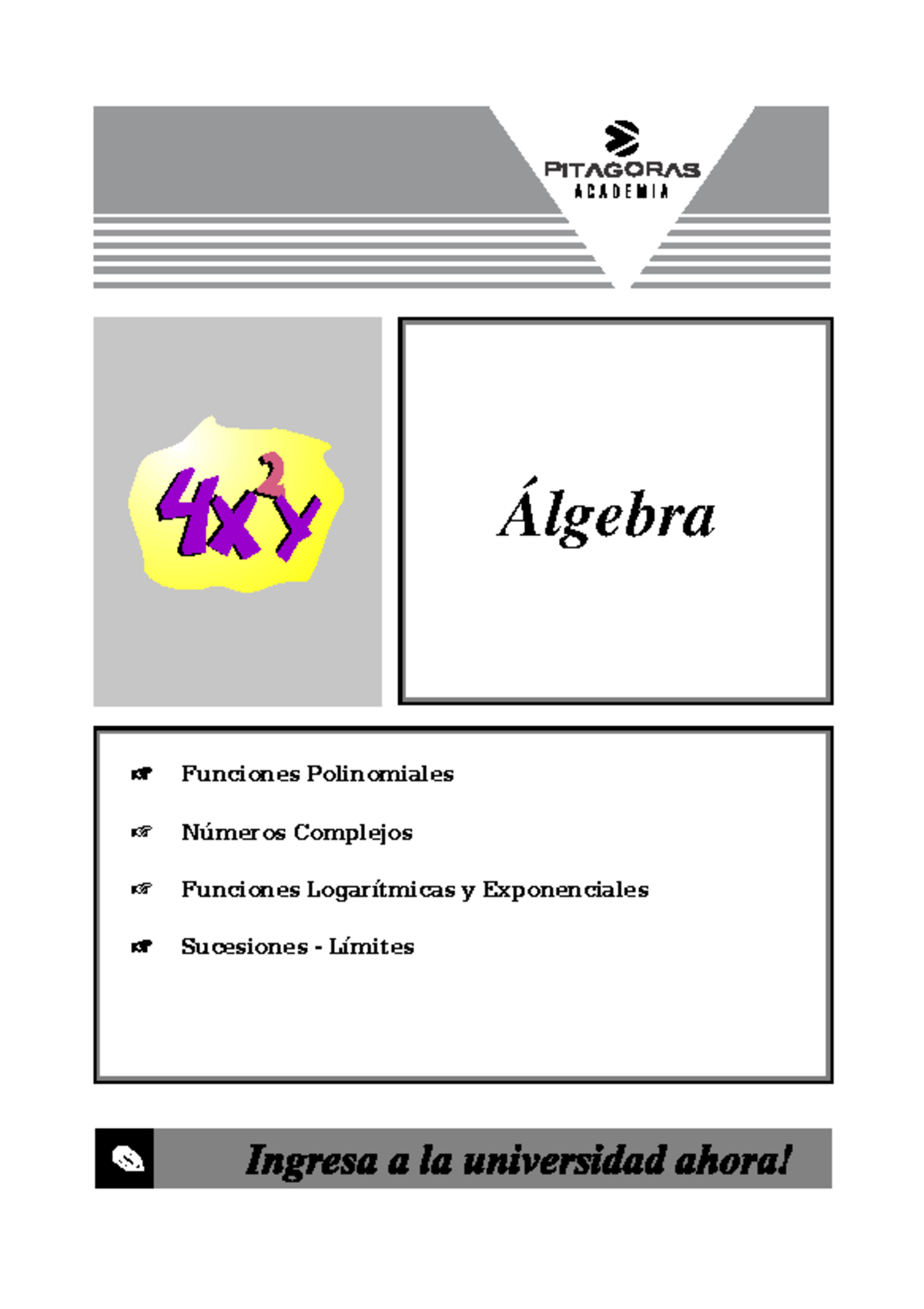 Uni algebra - uni - Álgebra LLLL Funciones Polinomiales LLLL Números ...