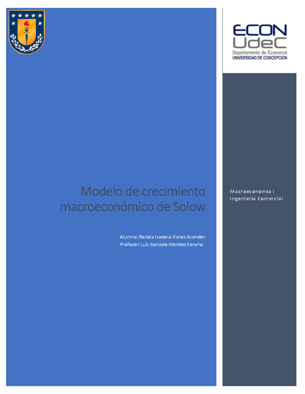 Informe modelo de Solow - Warning: TT: undefined function: 32 Warning: TT: undefined function ...