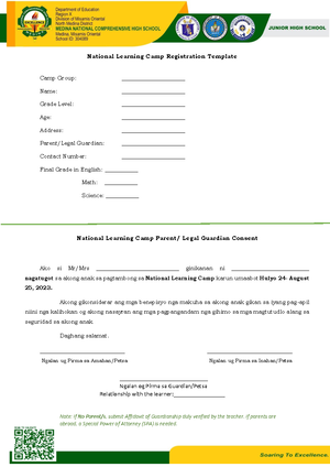 National Learning Camp Narrative Report - National Learning Camp ...