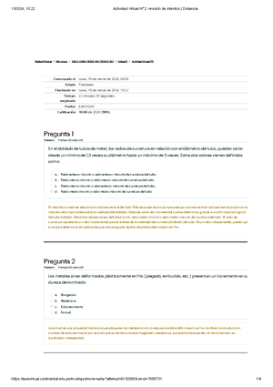 Actividad virtual 2 procesos de manufactura - Studocu