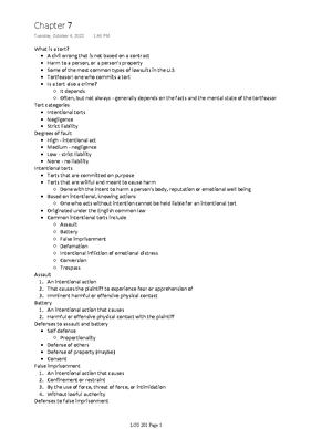 Lgs 201 Chapter 9 B - Chapter 1 Tuesday, August 23, 2022 5:55 PM Review ...