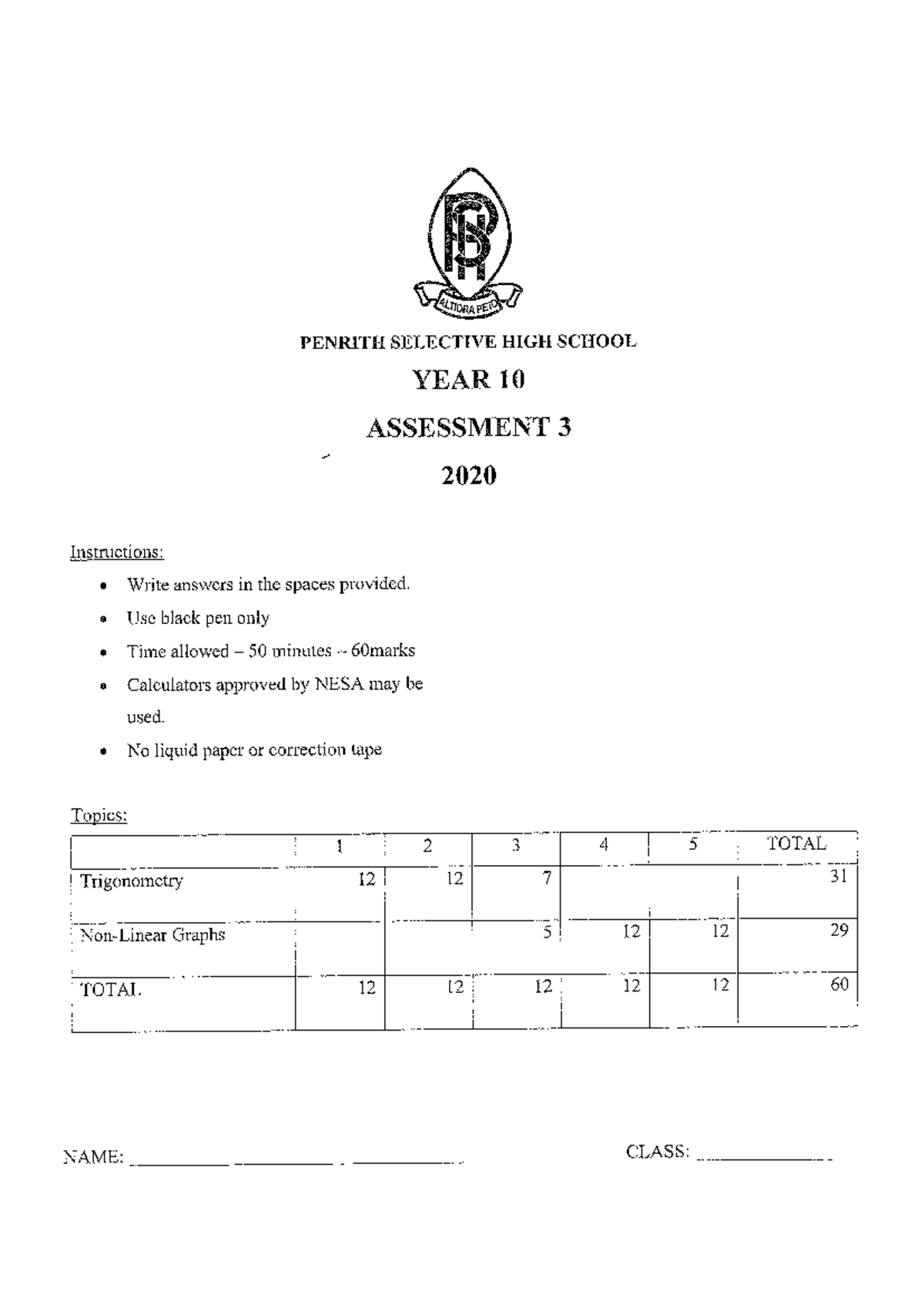 ext math past paper - Studocu